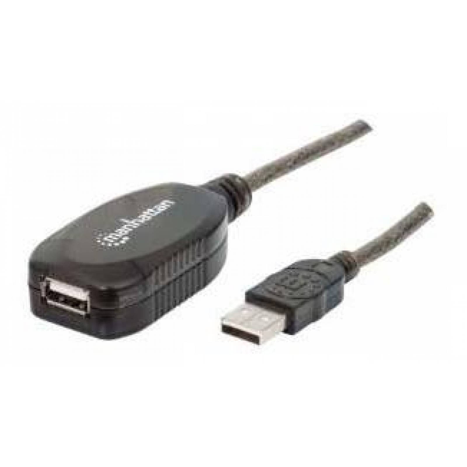 Cable Usb Manhattan V2.0 Ext. Activa 10.0m Bolsa 151573