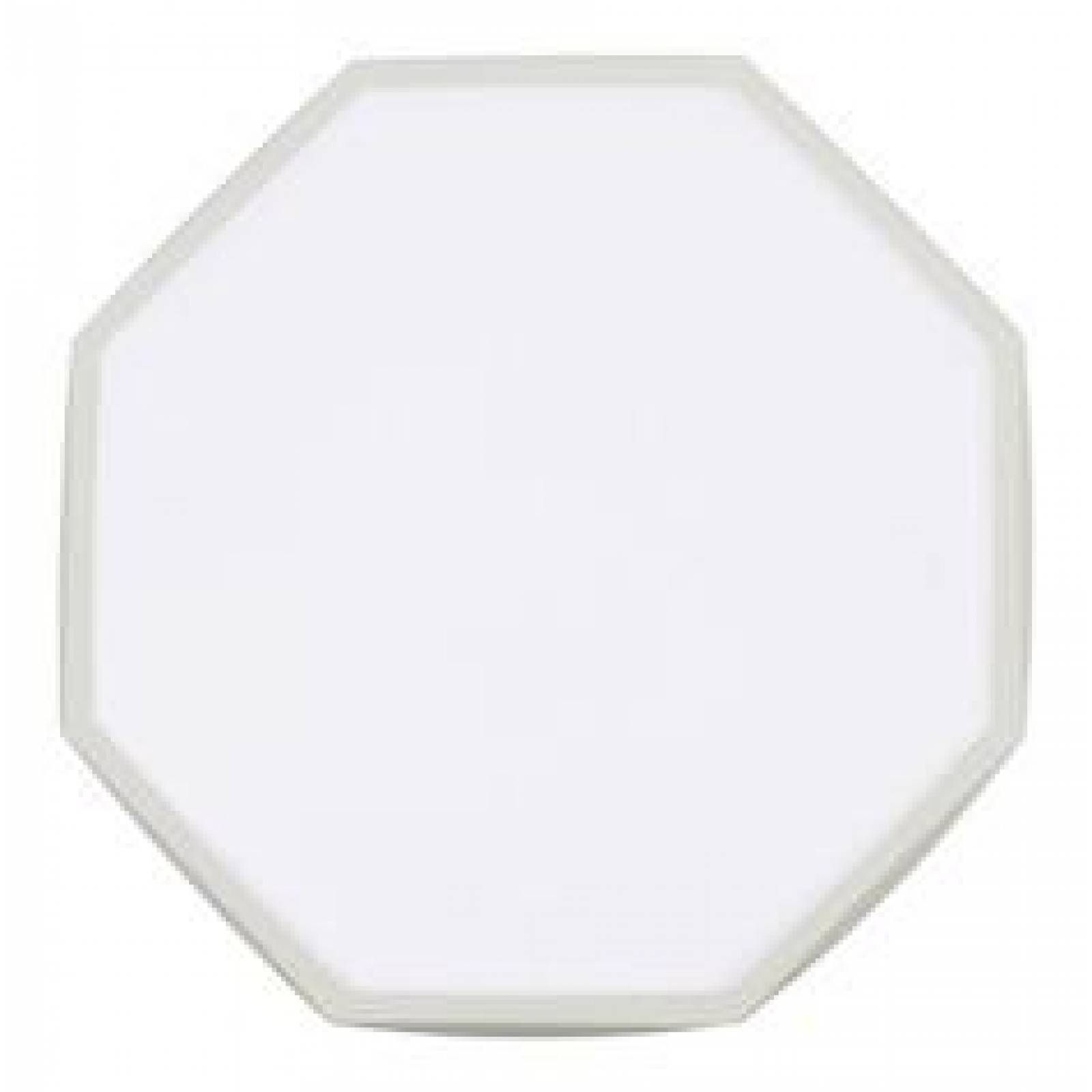 Lámpara De Techo Octagonal Led De 40 Cm Blanco