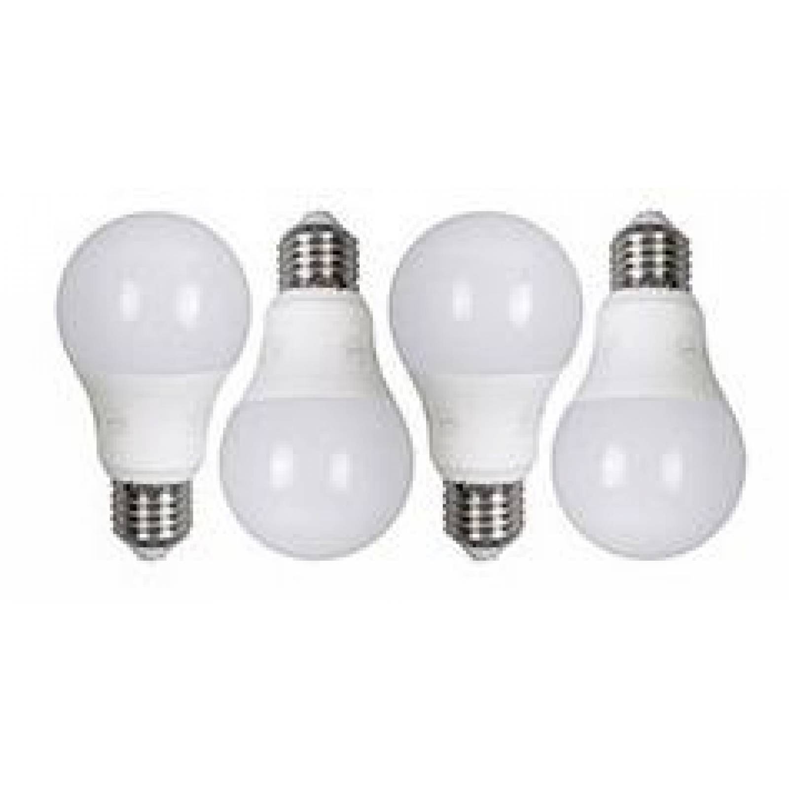 Foco Led 9 W (60 W) E27 Luz Blanca Con 4 Piezas