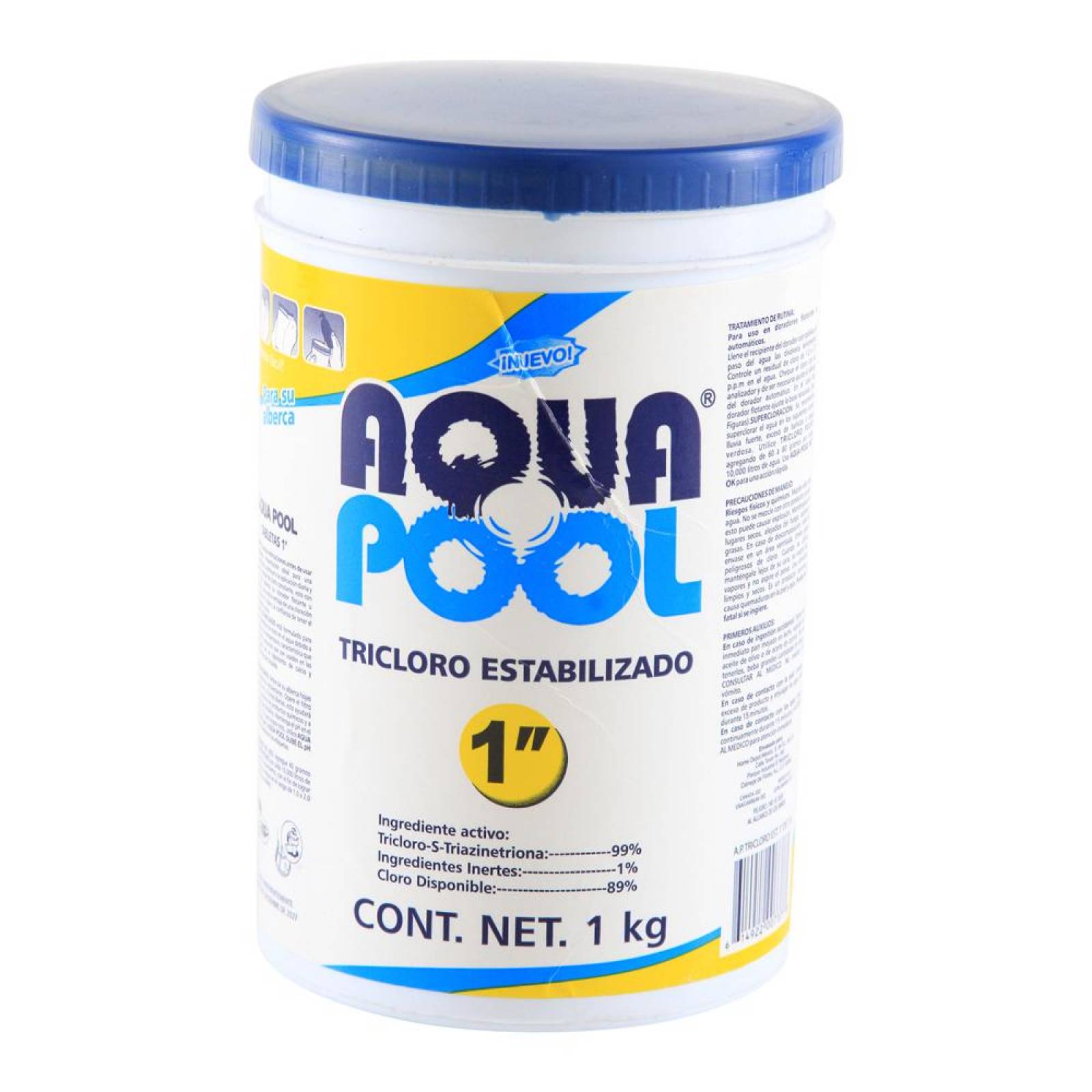 Tabletas De Tricloro 1 Pulgada 1 Kg.