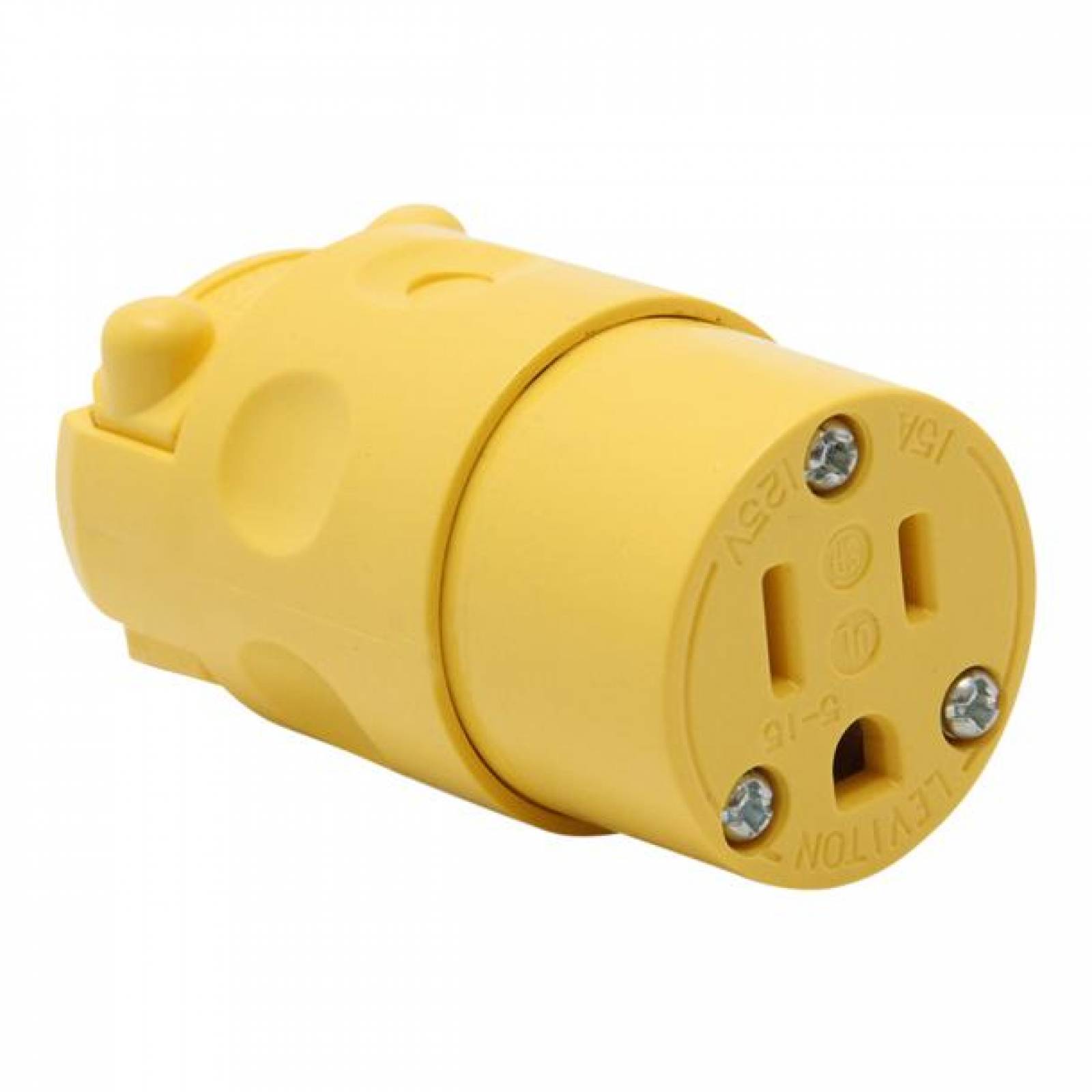 Conector C Tierra De Pvc Amarillo Leviton