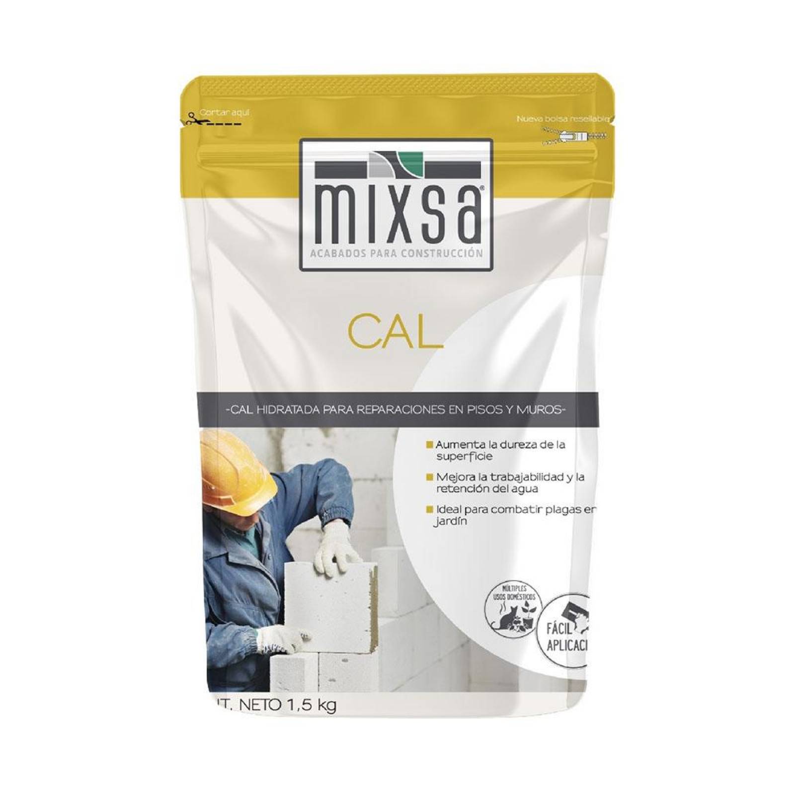 Cal Hidratada Blanca De 1.5 Kg