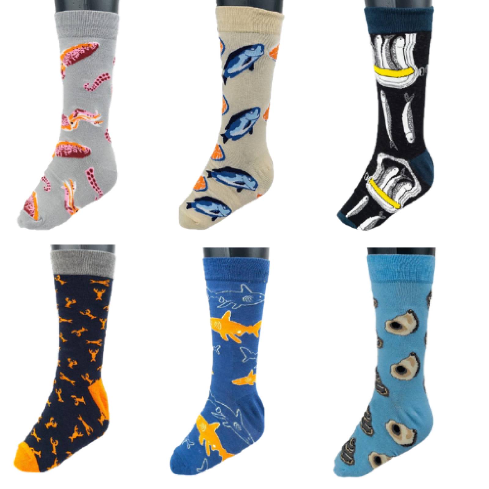 Calcetas Dibujos Animados Varios Diseños 6 Pares MODELO O JUEGO 2