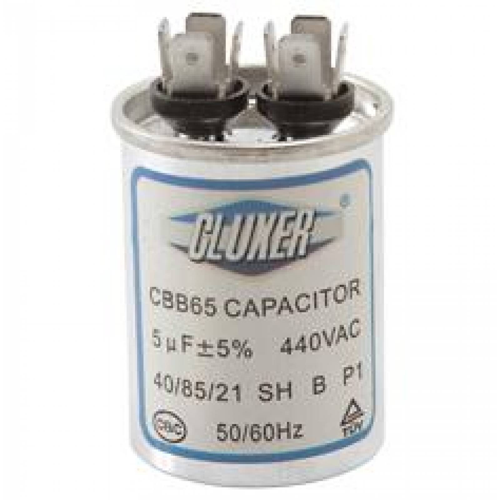 Capacitor de Trabajo 5Mf 440VAC +-5% Cluxer