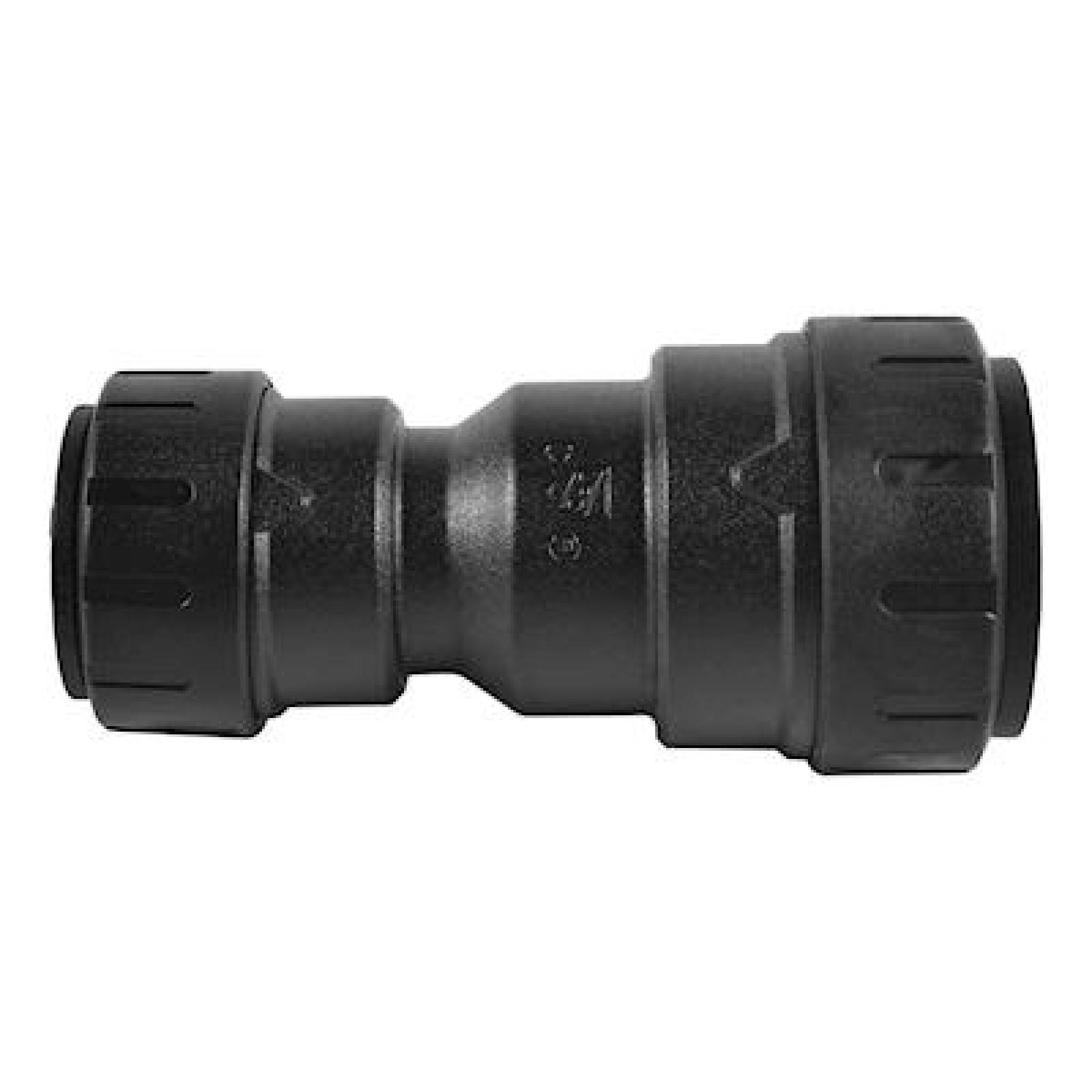 COPLE DE UNIÓN RECTO DE 3/4 X 1/2 PULGADA NEGRO COFLEX