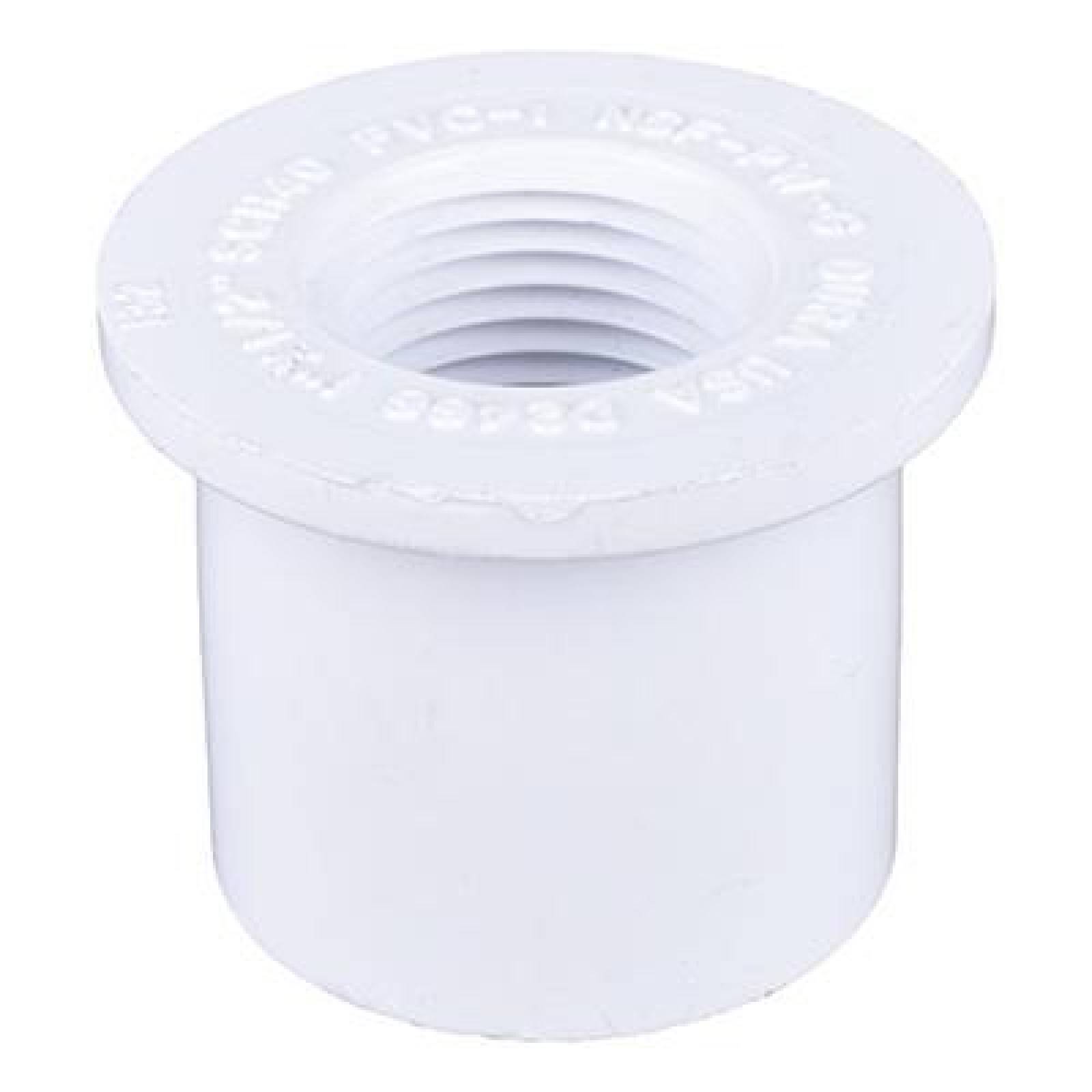 REDUCTOR BUSHING DE 1 X 1/2 PULGADA BLANCO DURA