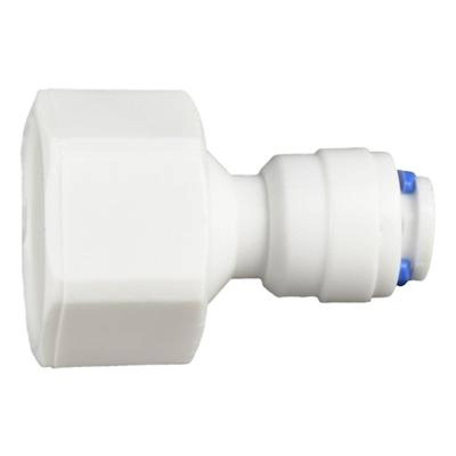 COPLE FITTING DE 1/4 DE PULGADA X 1/2 PULGADA EN ROSCA INTERIOR BLANCO ...