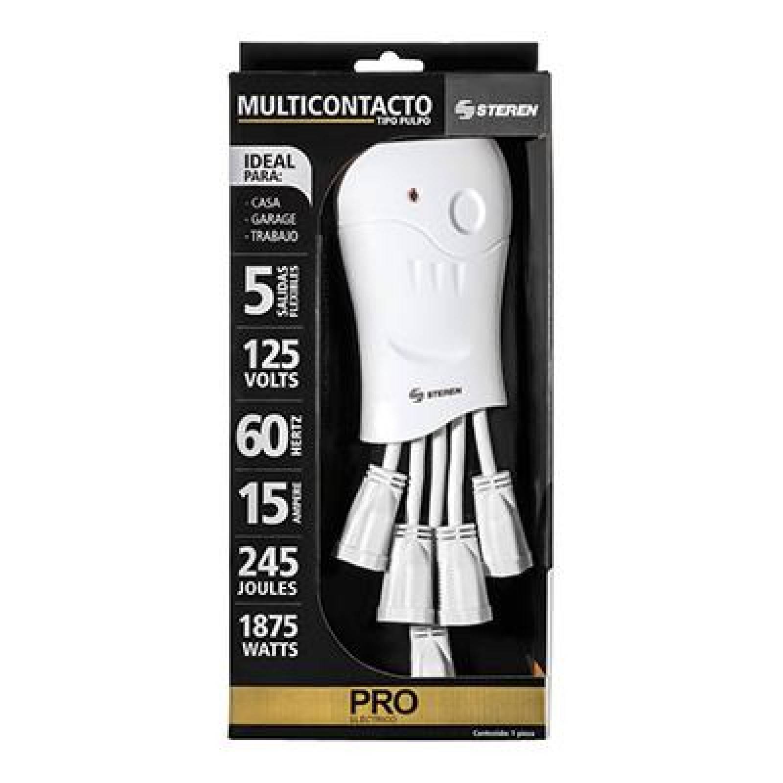 TIRA MULTICONTACTO TIPO PULPO STEREN 905-441 027 ELECTRICIDAD E ILUMINACION