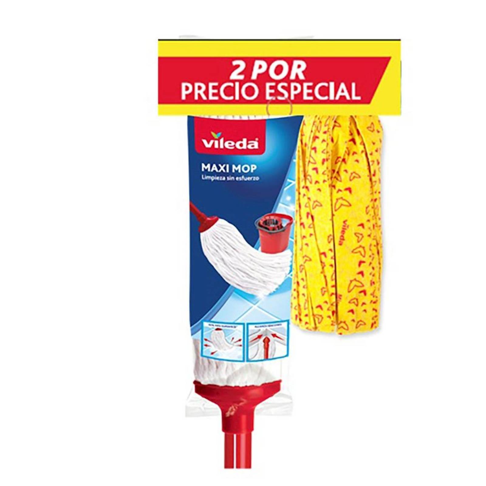 TRAPEADOR MAXI ALGODON VILEDA CON REPUESTO