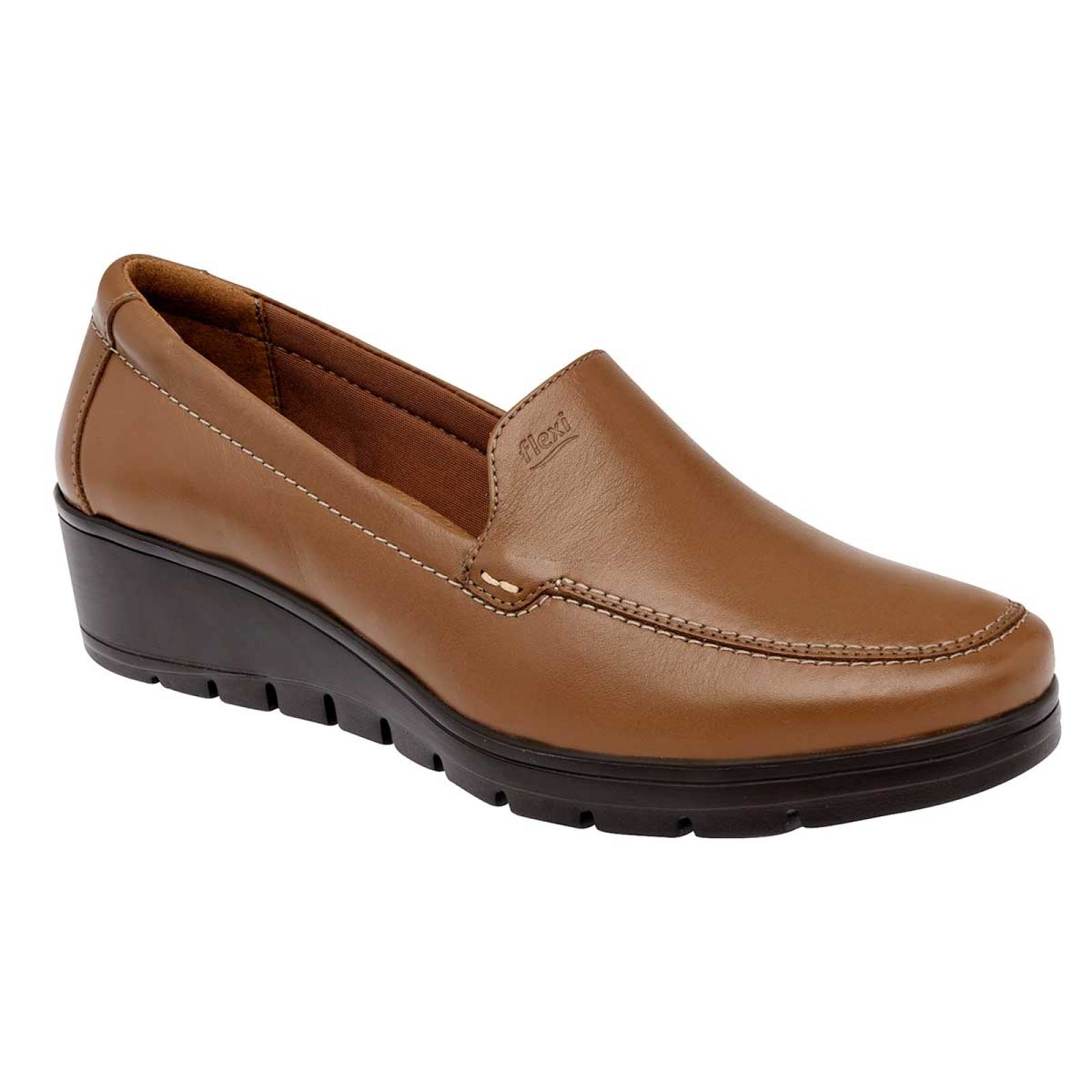 Zapato Confort Flexi 104806 Color Cafe Para Mujer Tx3