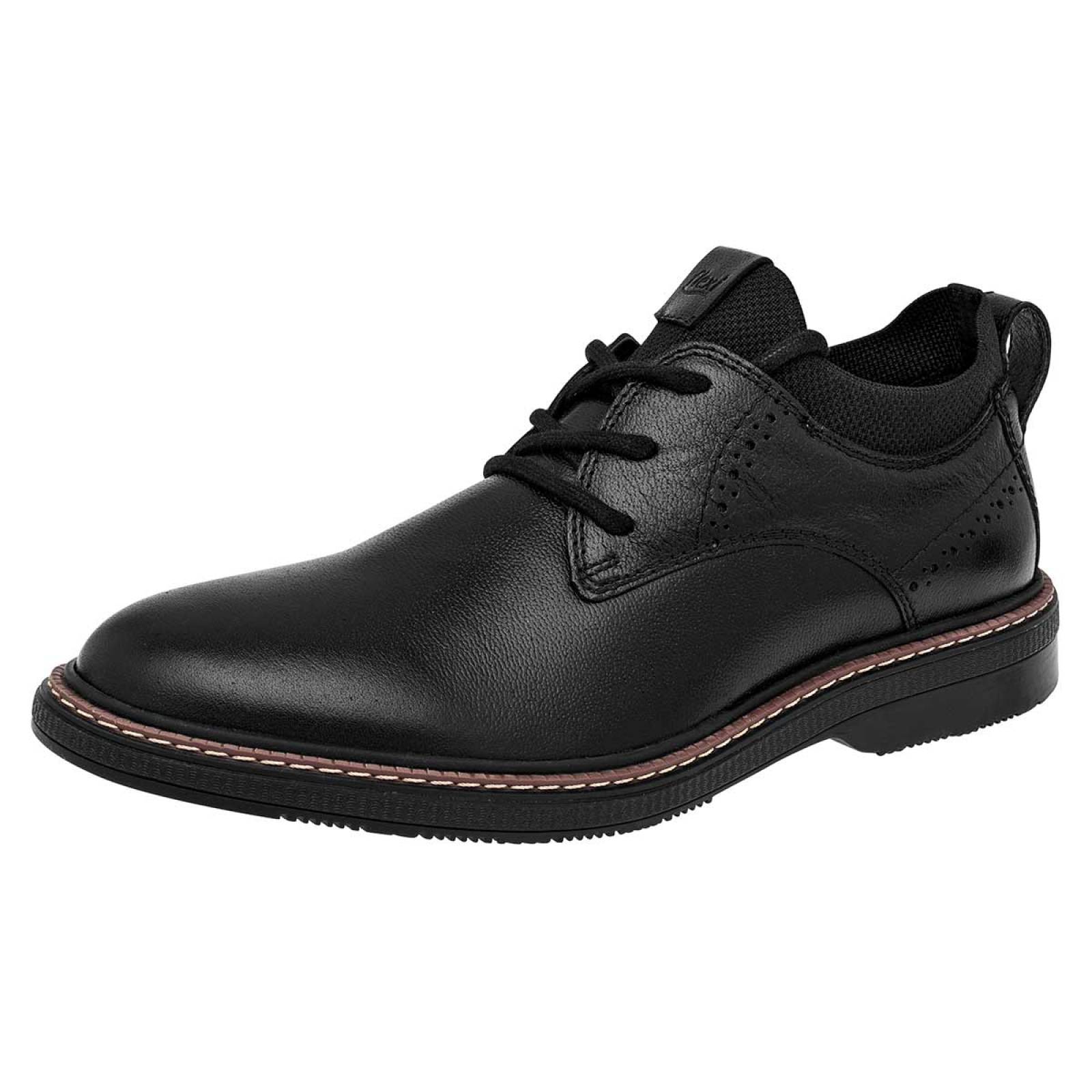 ZAPATO CASUAL Flexi 412801 Color Negro PARA Hombre Tx6