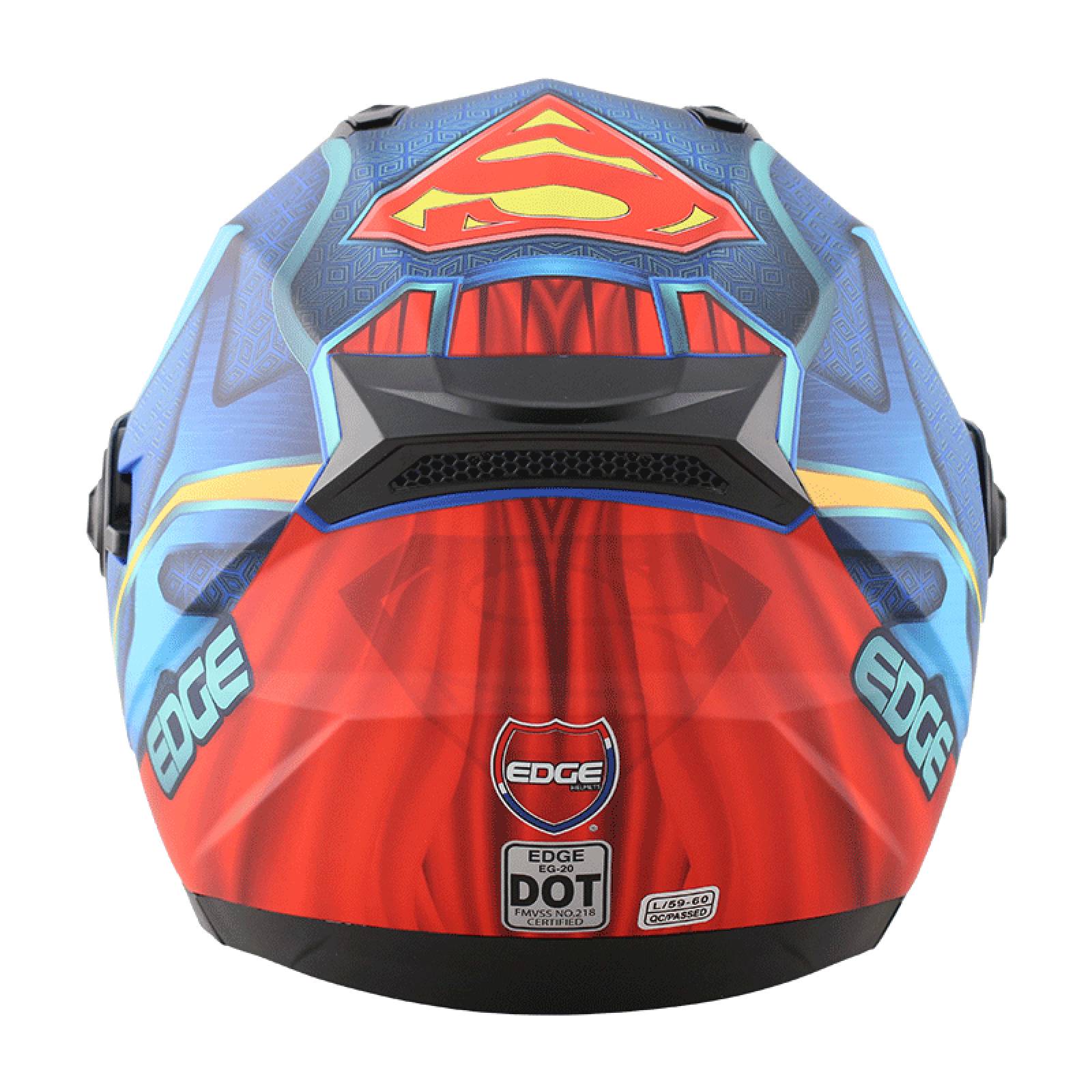 CASCO ABATIBLE EDGE/DC SUPERMAN