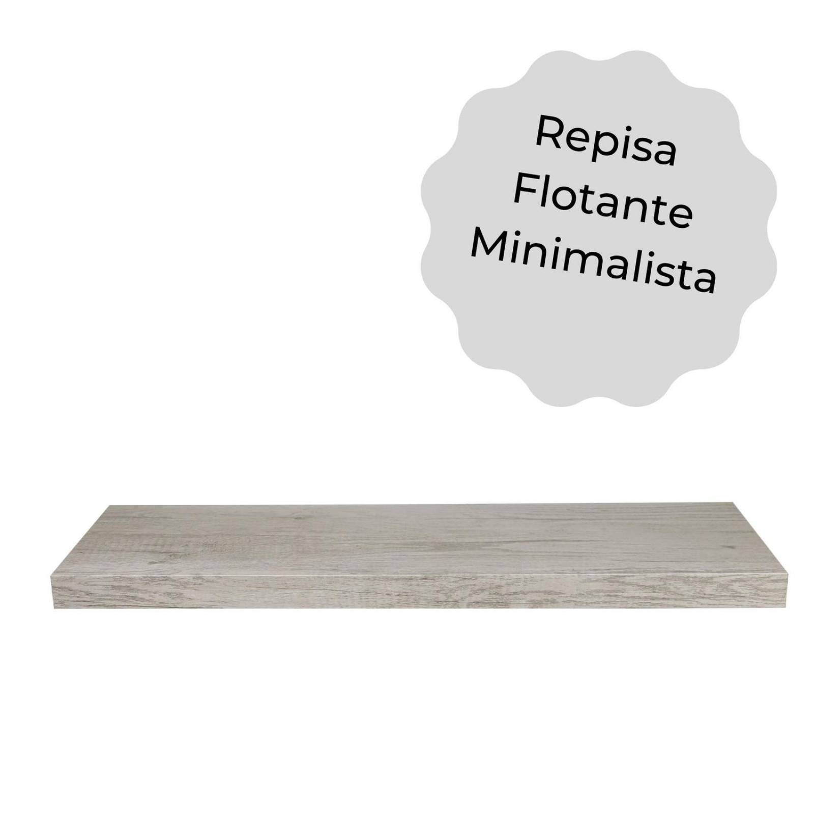 Repisa flotante minimalista Gris