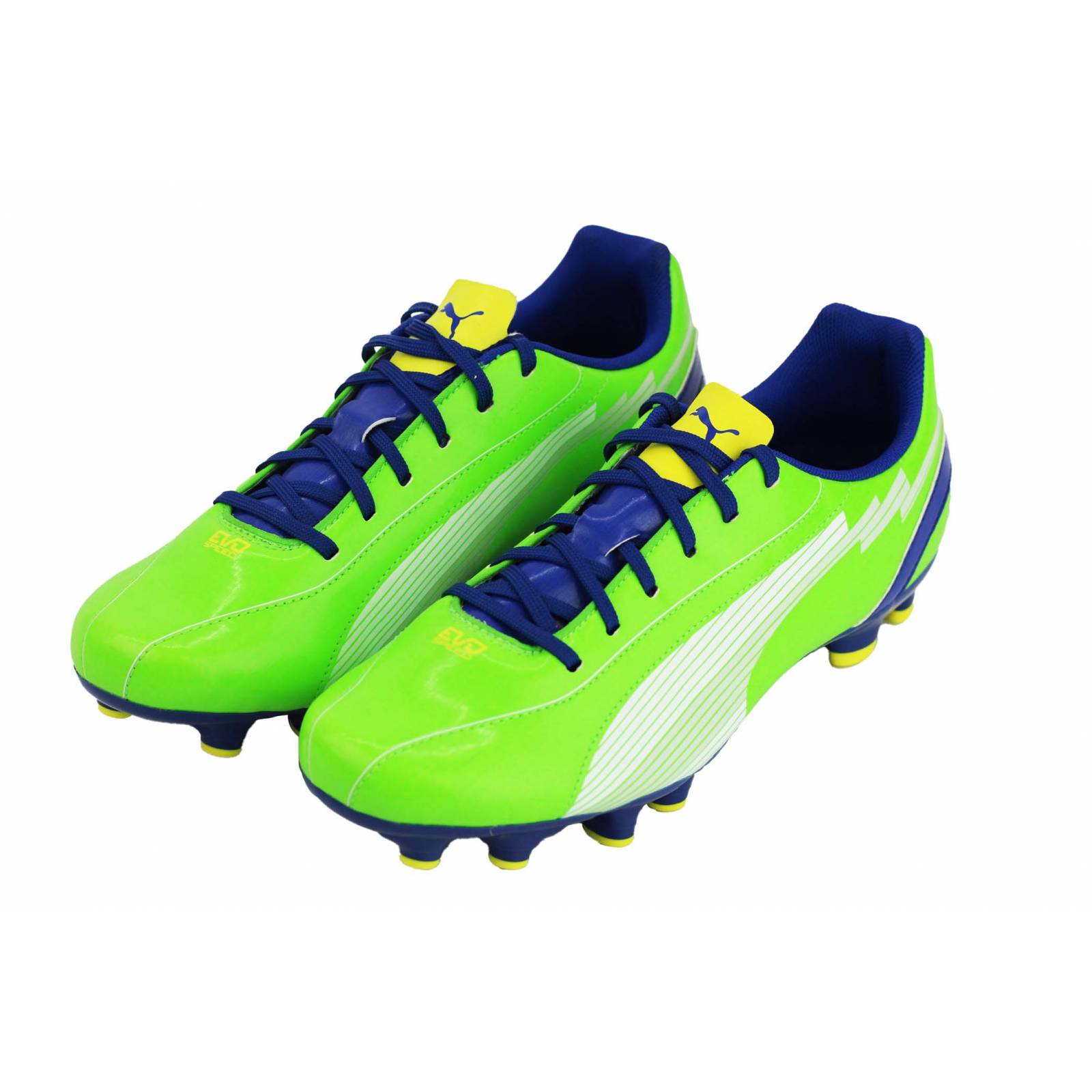 TENIS PUMA FUTBOL EVOSPEED JR TACHON FG VERDE AZUL