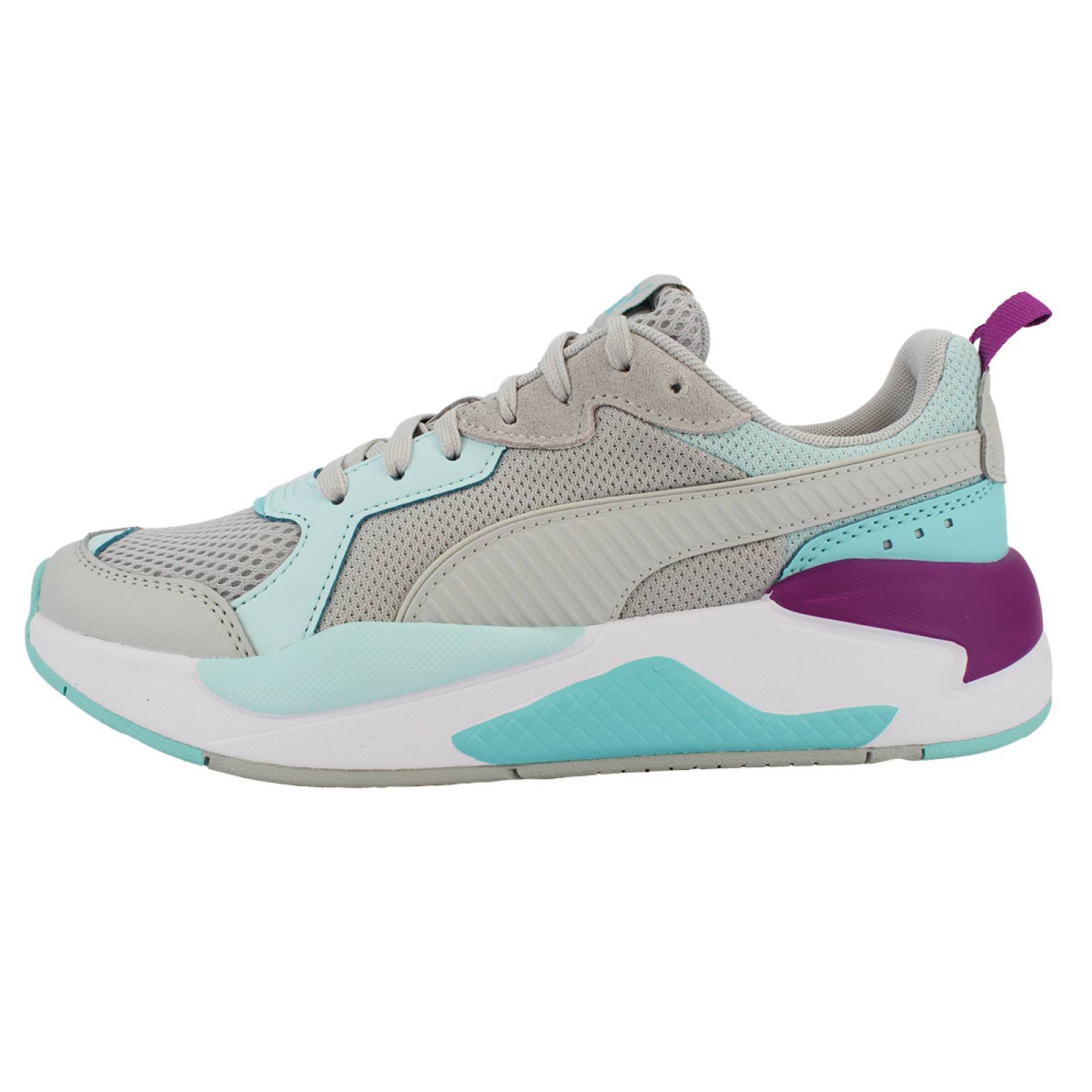 TENIS PUMA UNISEX X-RAY GRAY VIOLETA AZUL