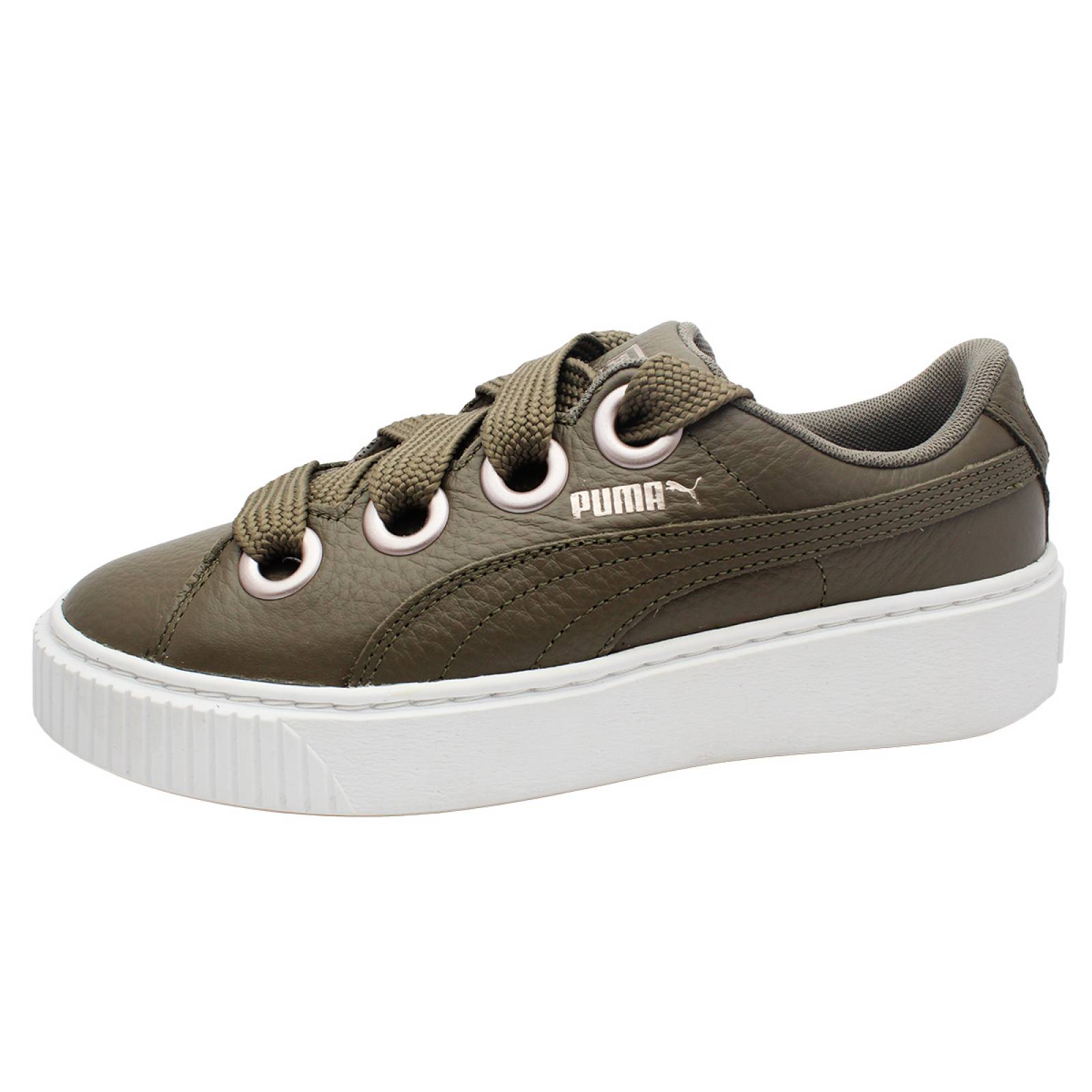 TENIS PUMA PLATAFORMA DAMA KISS PIEL CAFE