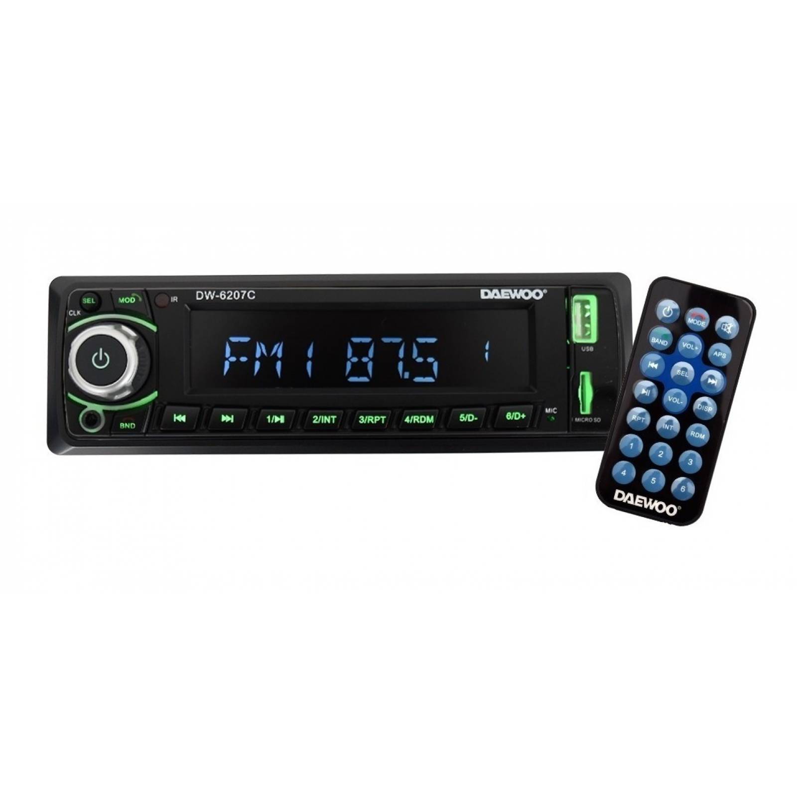 Autoestereo Daewoo Bluetooth, USB. Fijo