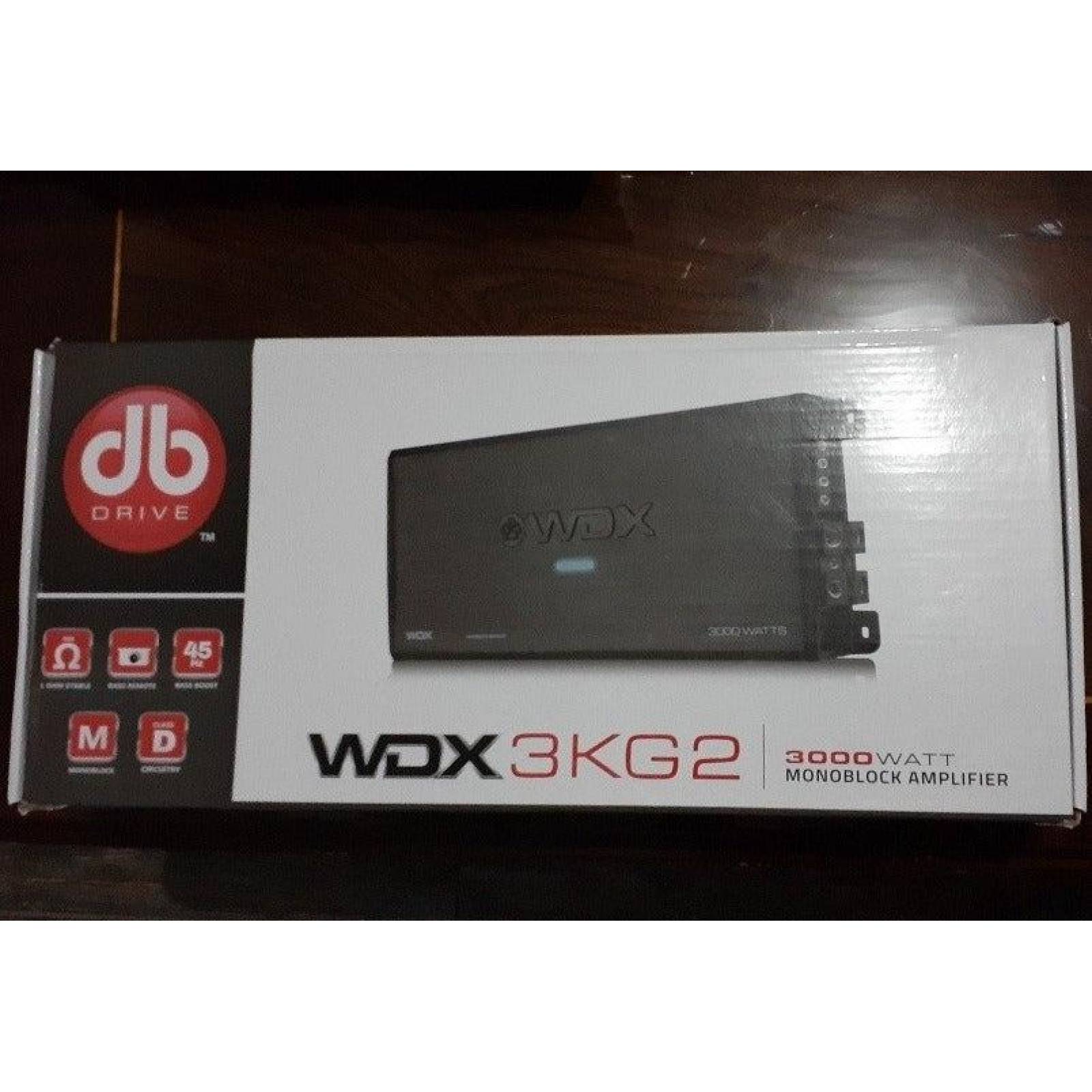 Amplificador Monoblock DB Drive WDX 3KG2 3000 Watts Cla ...