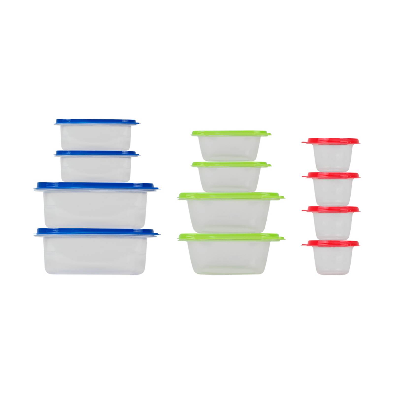 Set De 12 Recipientes Plásticos Store It Colors