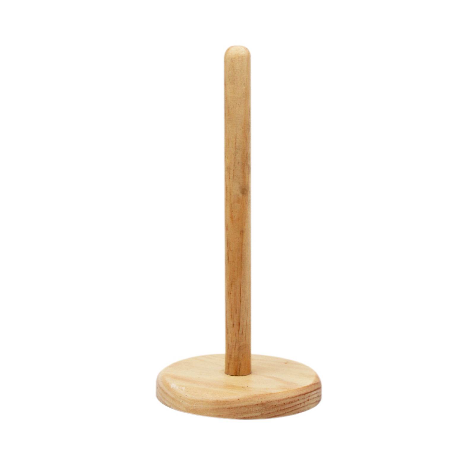 Porta rollo de madera artesanal