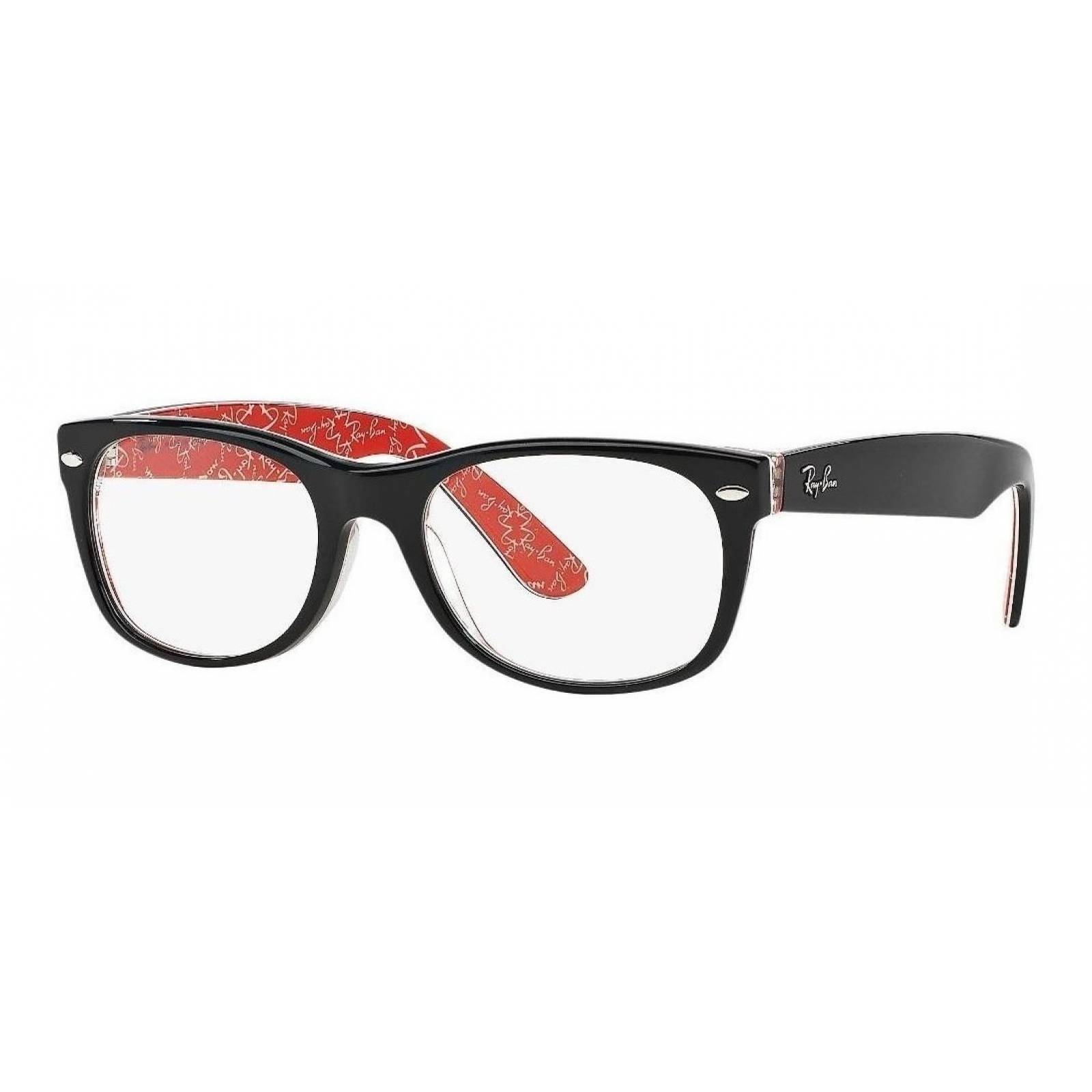 Ray Ban Oftalmico Rb5184 2479 New Wayfarer Negro Rojo