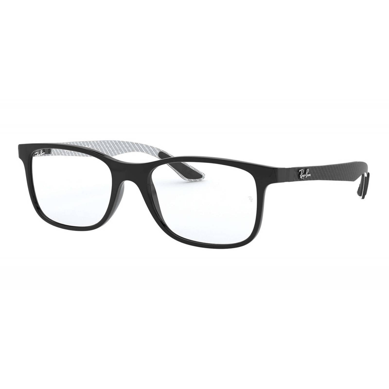 Ray Ban RB8903 5681 Oftalmico Square Negro Fibra Carbono Original