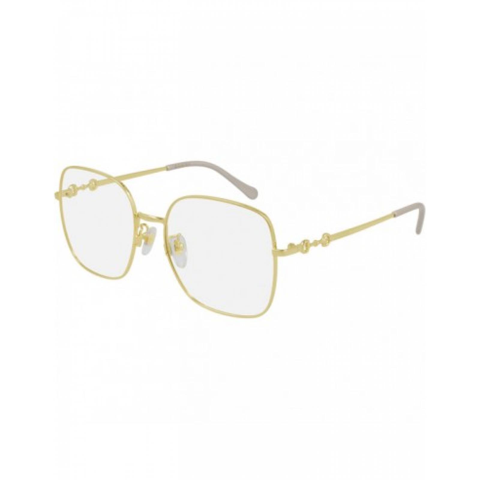 Gucci Gg0883OA 001 Oftalmico Square Dorado Transparente Original