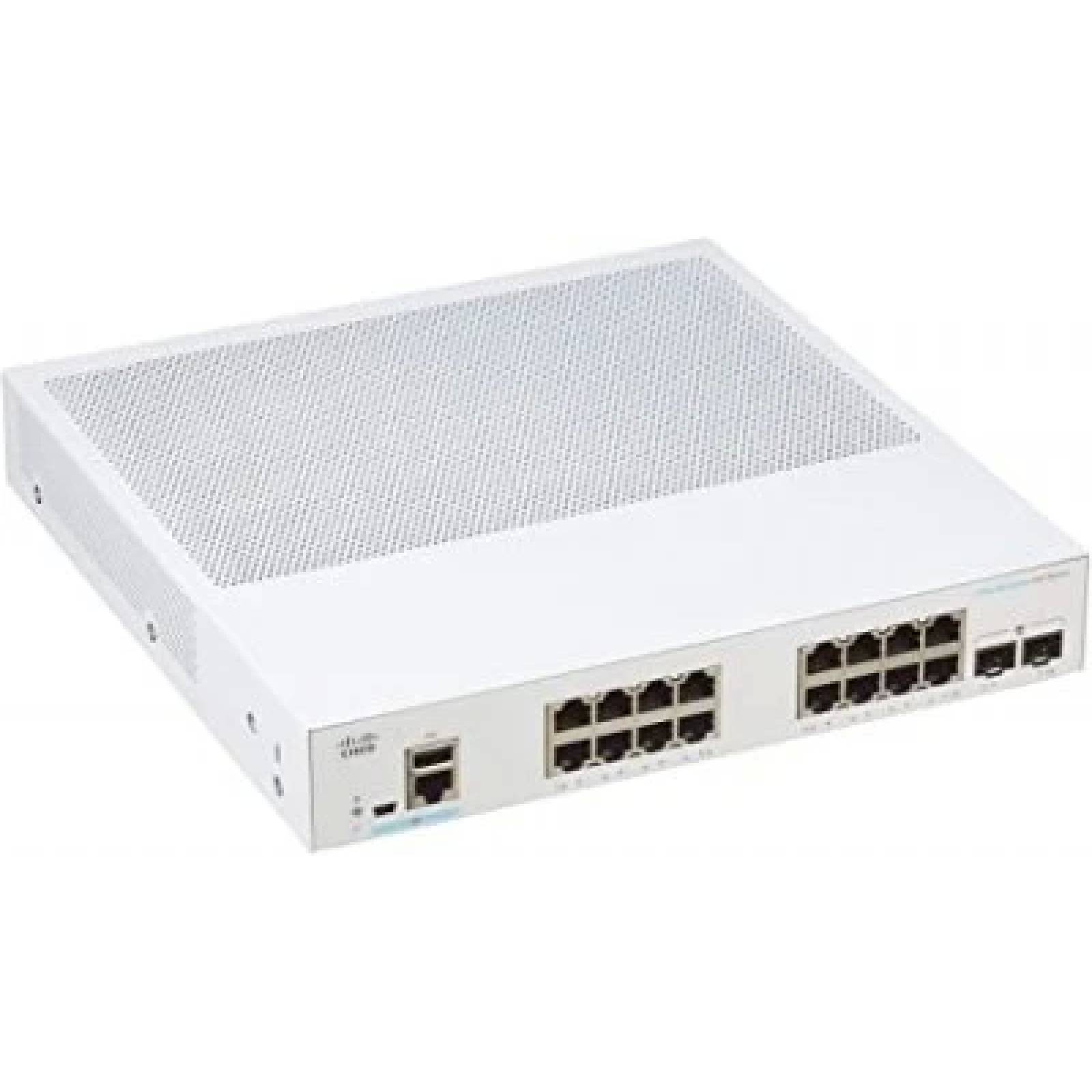 Switch CISCO CBS350-16T-2G-NA - Blanco, 16