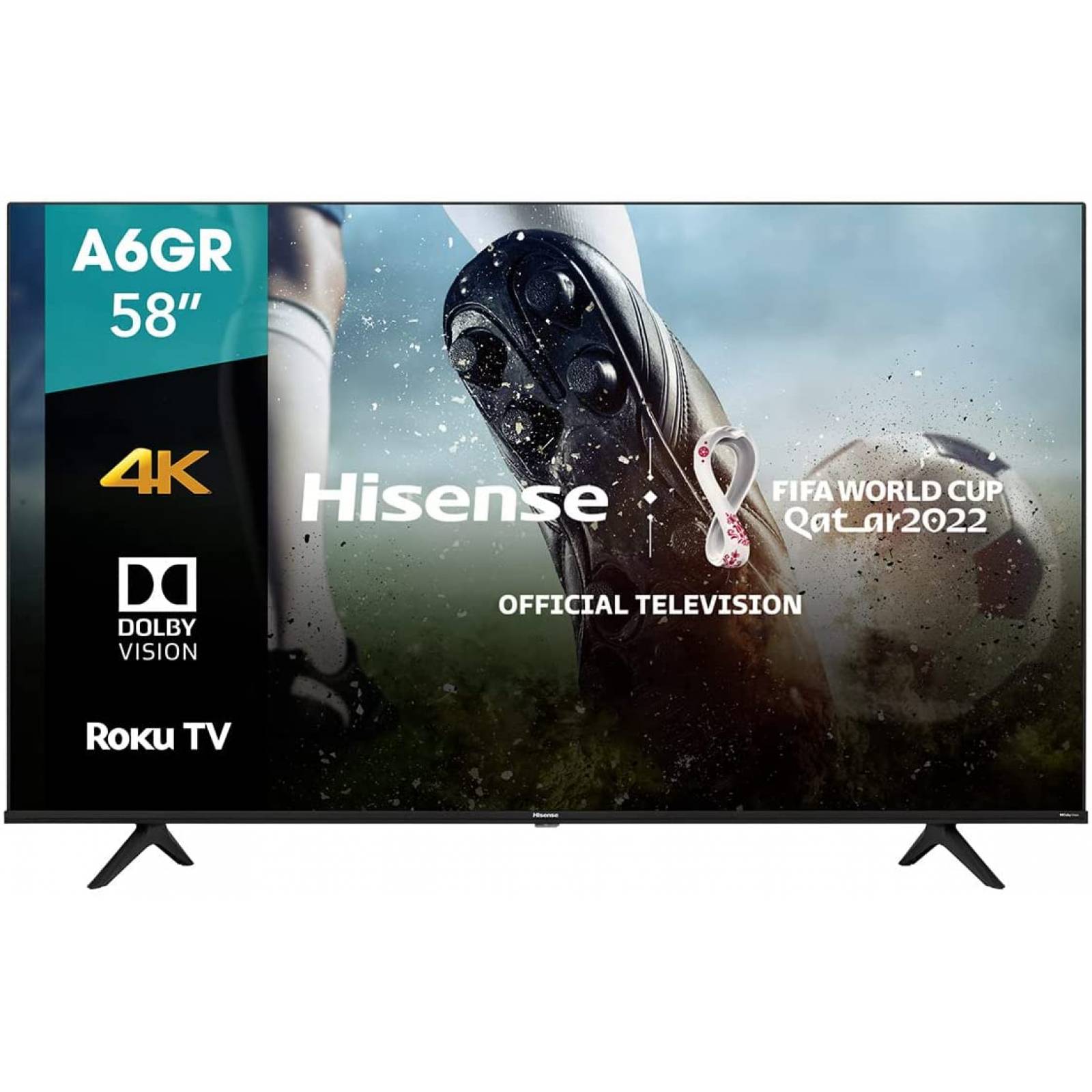 Televisor HISENSE 58 Pulgadas Modelo 58A6GR SMART 4K ROKU