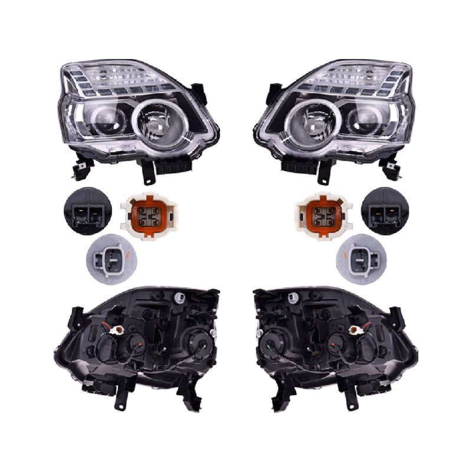 Faros compatible con Nissan X-Trail 2011-2014 - Manual - para Foco de ...