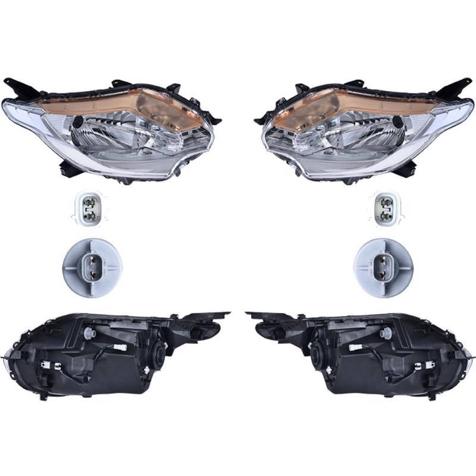 Faros compatible con Mitsubishi L200 2016-2017 - Fondo Cromado para ...