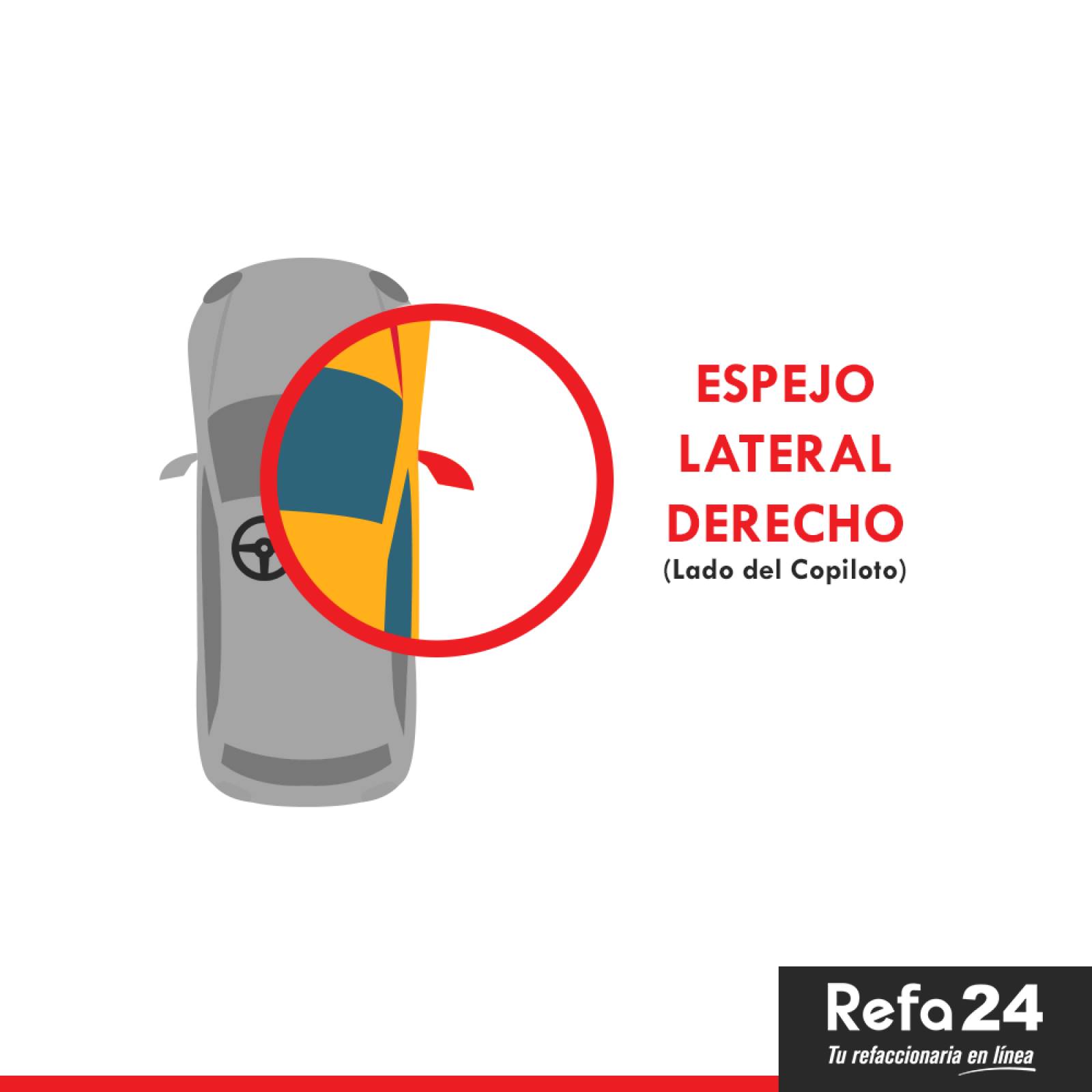 Espejo Cv Chevy 1998 Ccontrol Manual Con Base Derecho