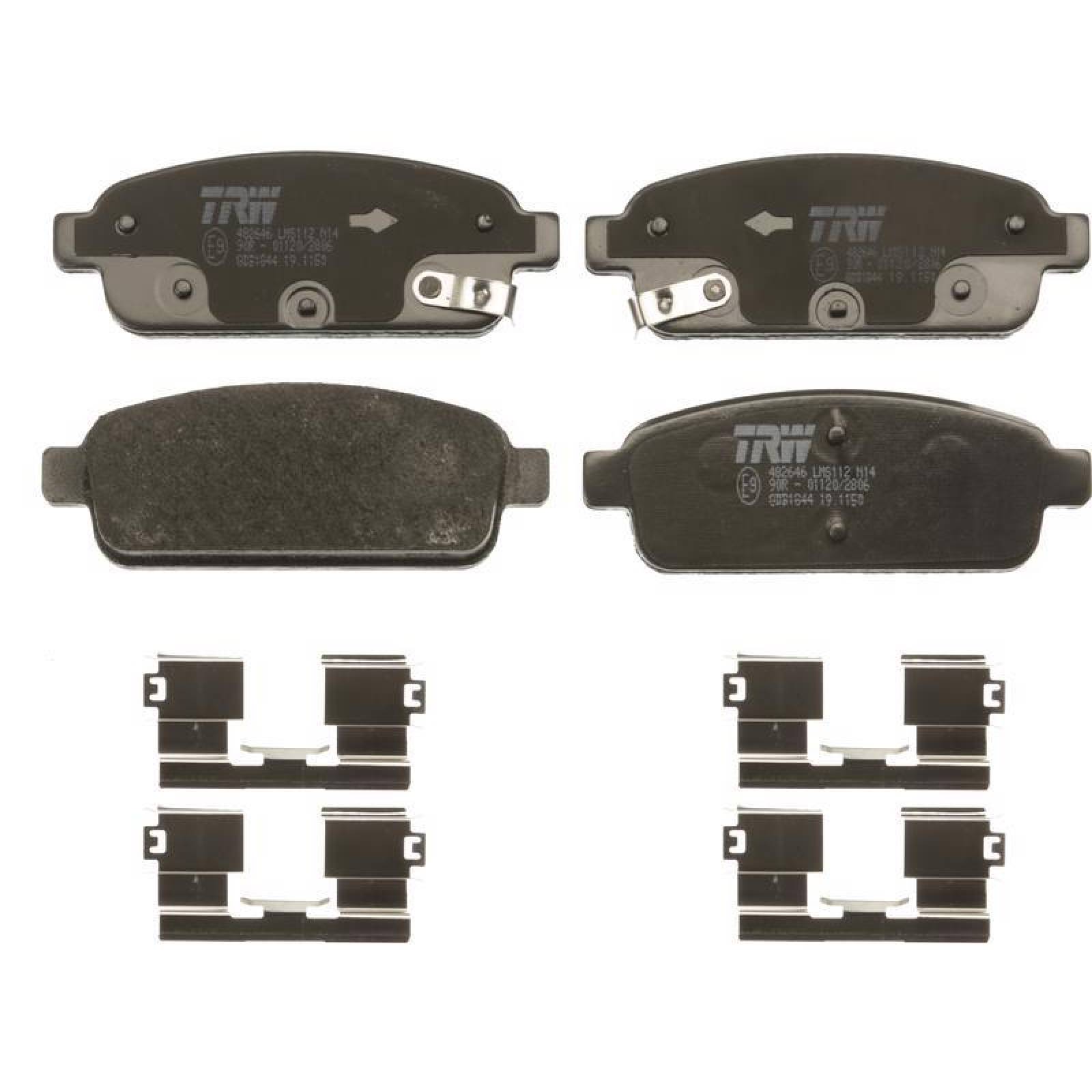 Juego De Balatas Chevrolet Trax, 2013-2018 Tras Orgánica