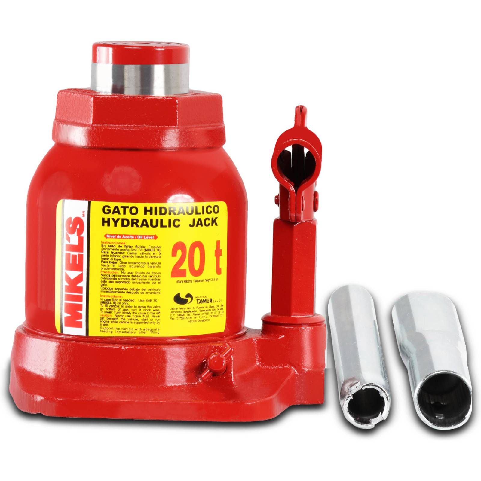 Gato hidráulico de botella 20 ton Chaparro