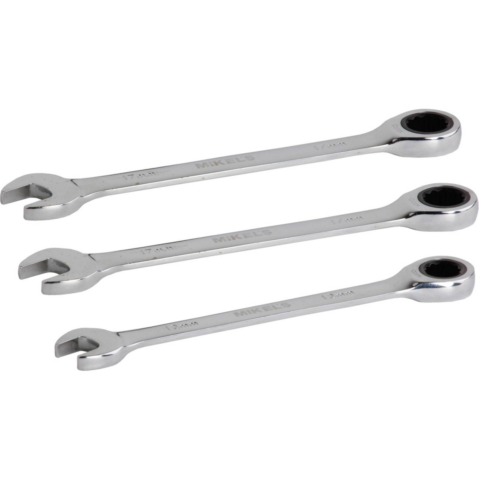 Set de llaves combinadas con matraca 7 pzas