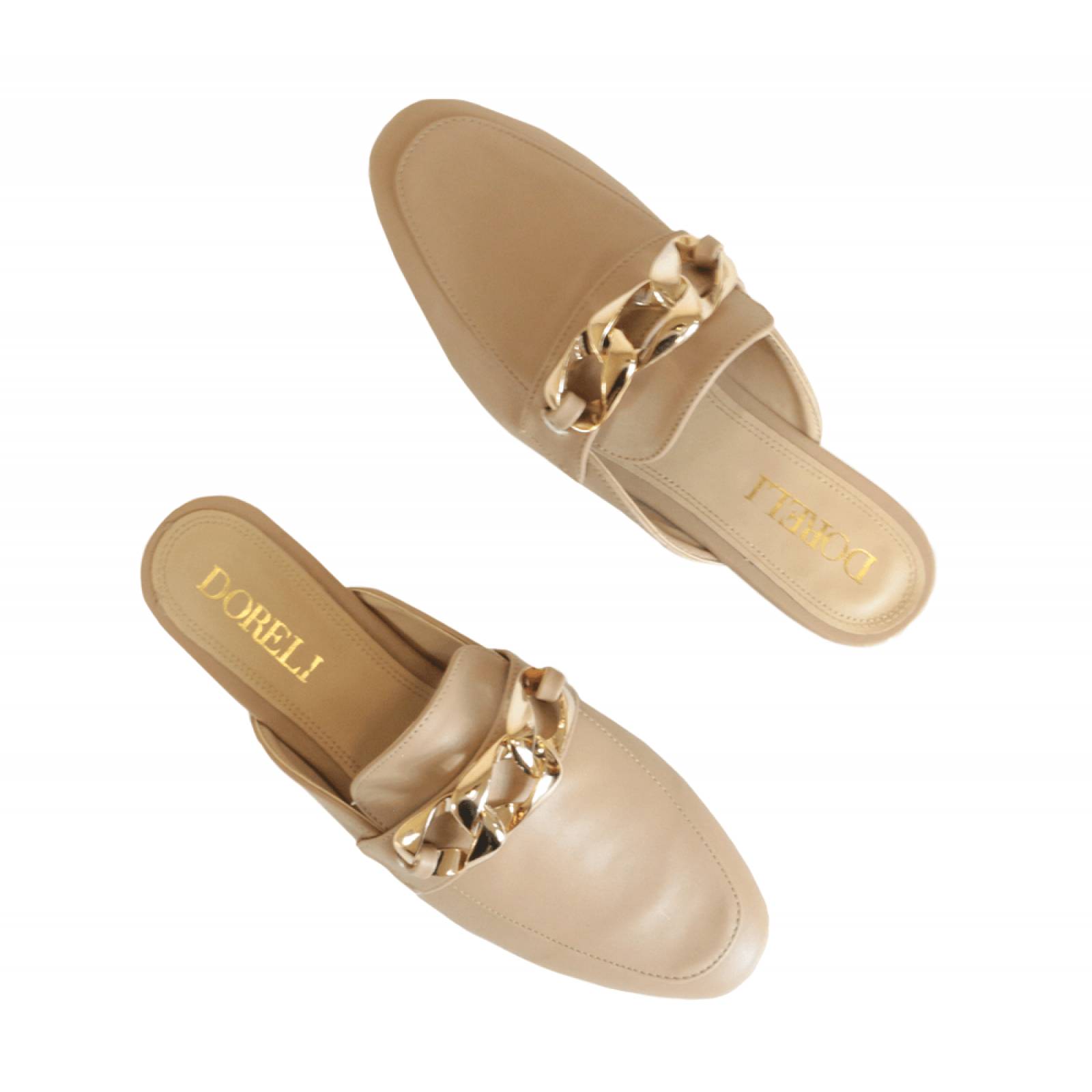 FLATS DAMA DORELLI SLIPPER MAQUILLAJE NAPA N 8619