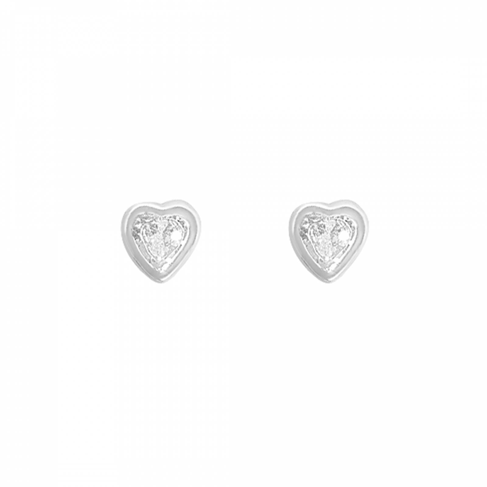 Broquel Corazon Bisel 5X5 .925 - 2053