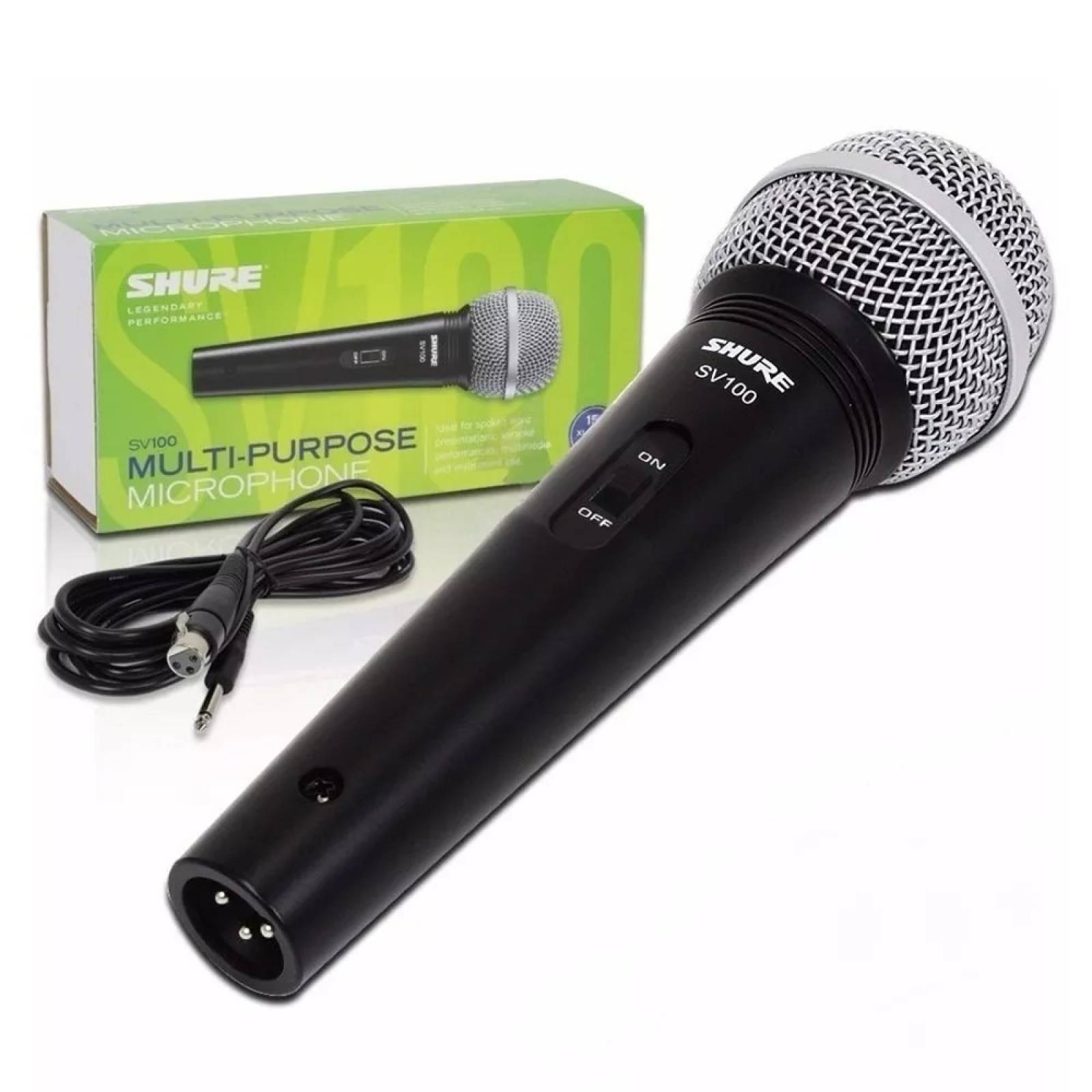 Shure - Microfono multi uso SV 100 - Negro/Plata