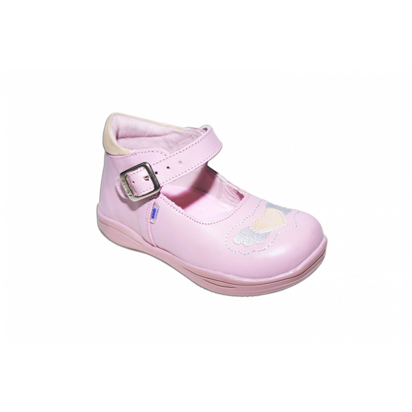 Zapato niña sandy 4771 piel rosa con arco 15 al 17-