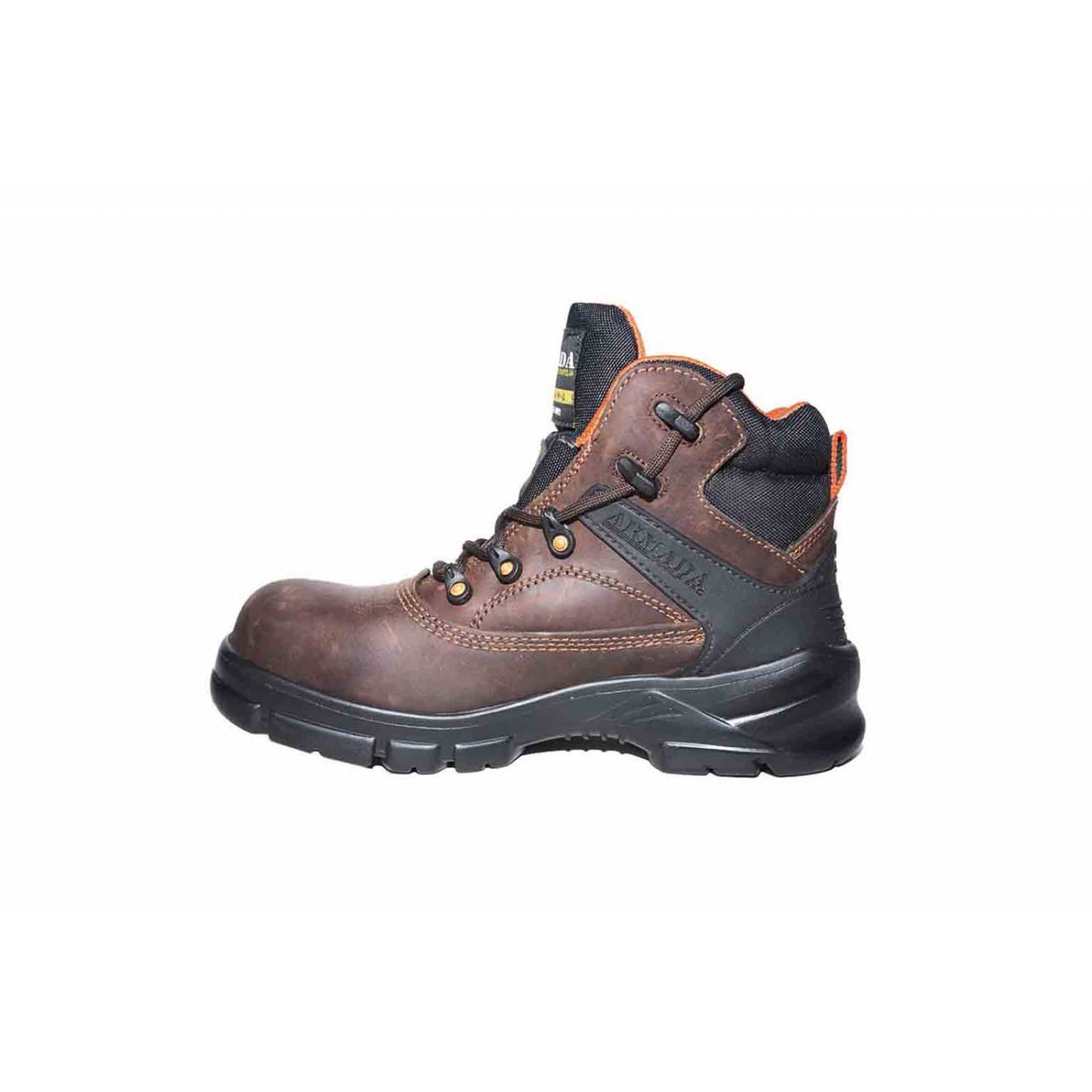 Bota Industrial Caballero Armada 5045 Piel Café Casco Dieléctrico