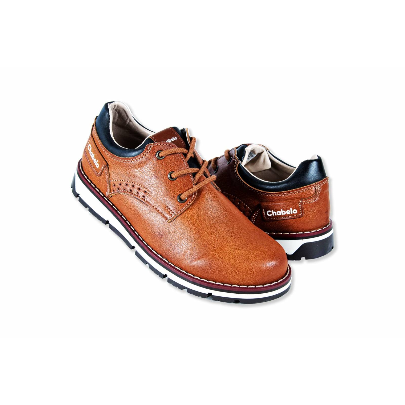 Zapato Niño Chabelo 63818 Camel Vestir Moda Casual