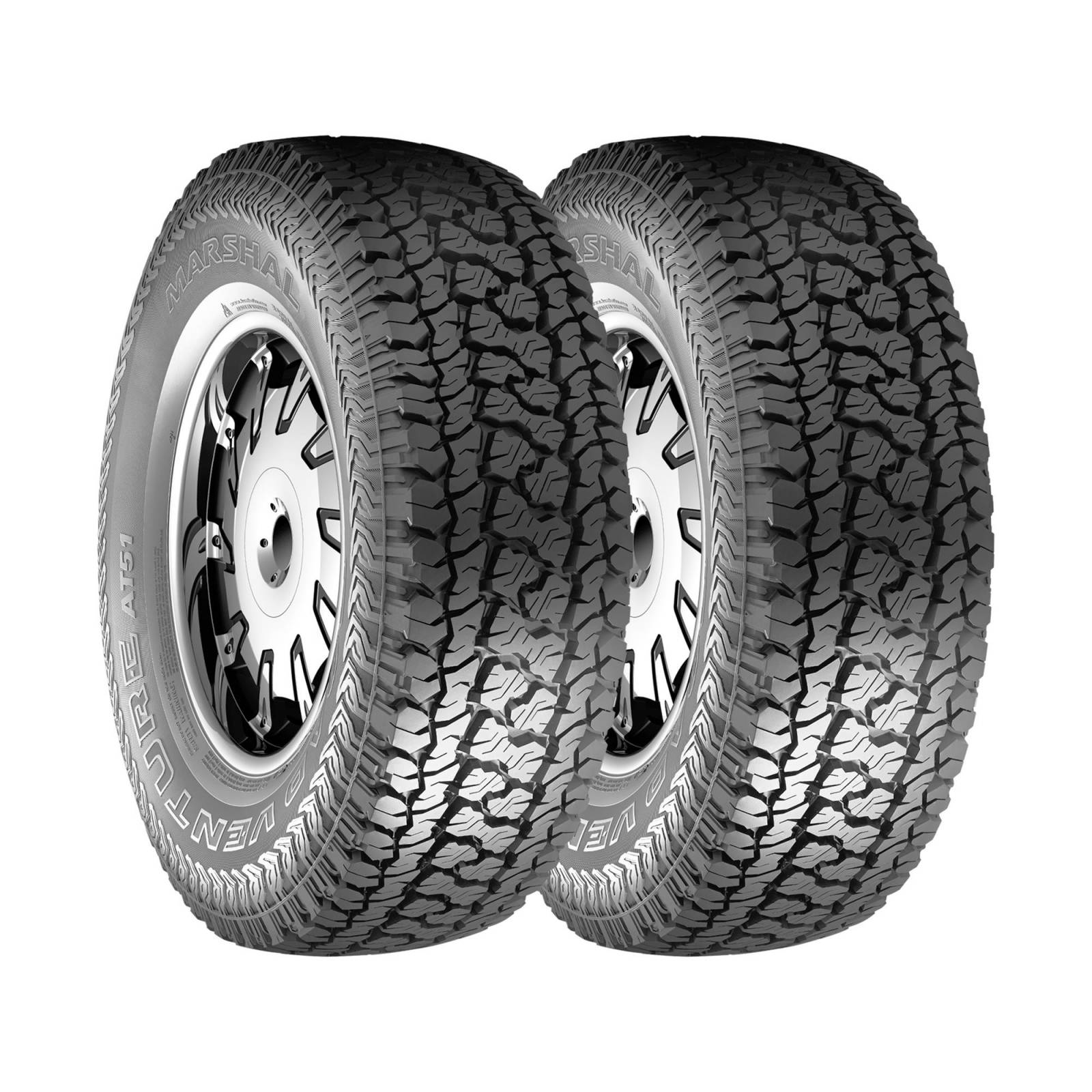 Paquete De 2 Llantas 265/75R16 Marshal At51 123/120R Lt 10C