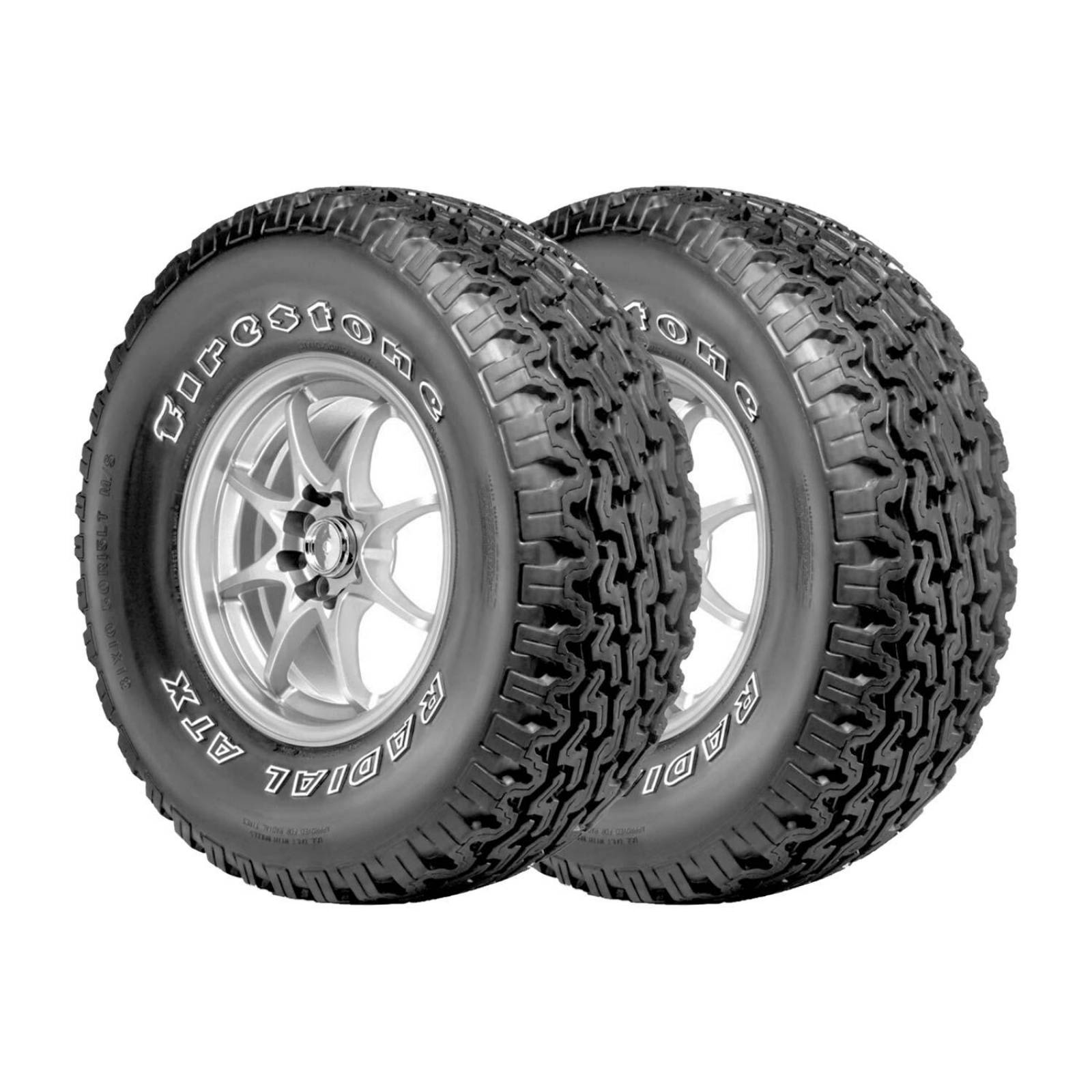 Paquete De 2 Llantas 31X10.50R15 Firestone Radial Atx LT
