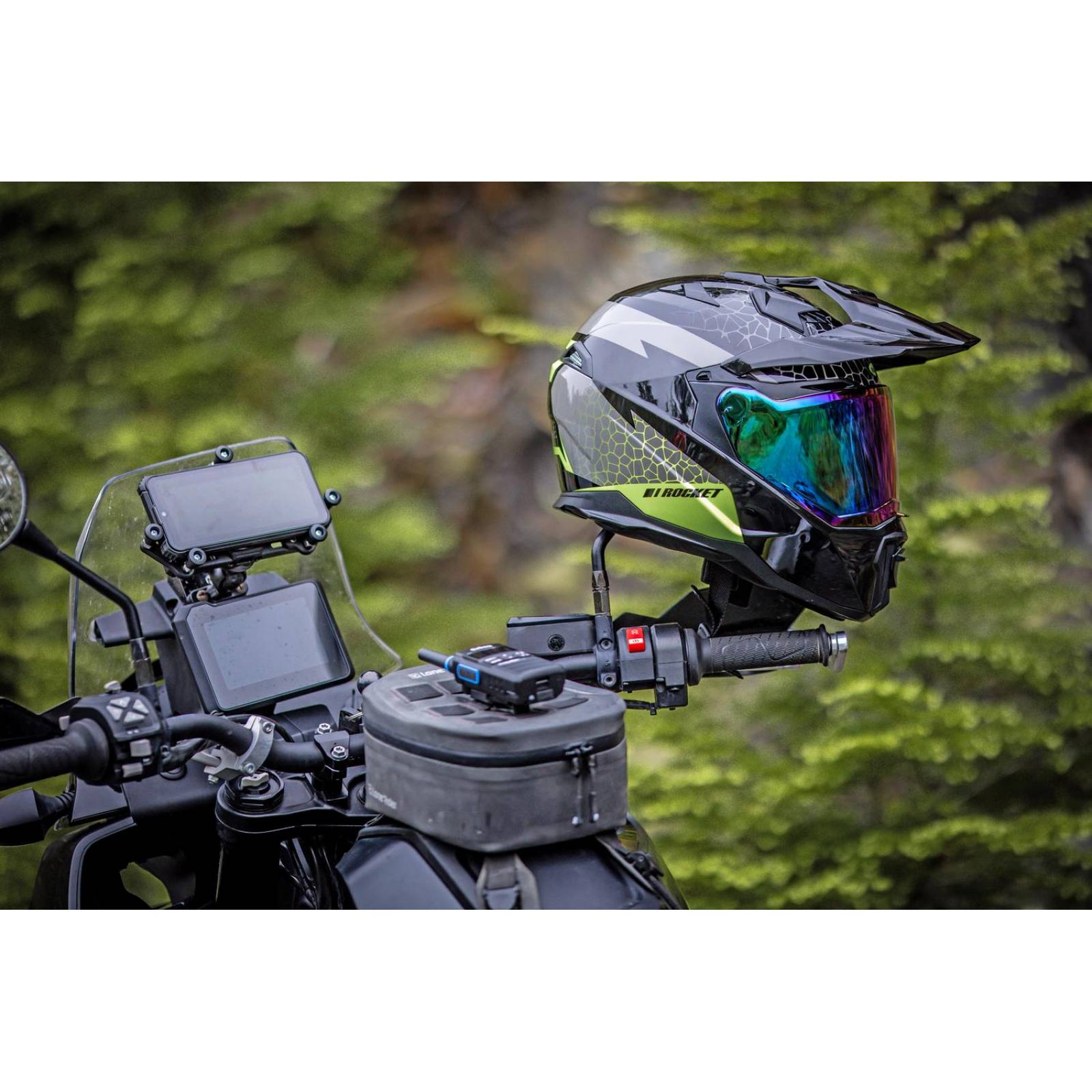 Casco Integral Joe Rocket RKT 400 Series Ballistic Neón