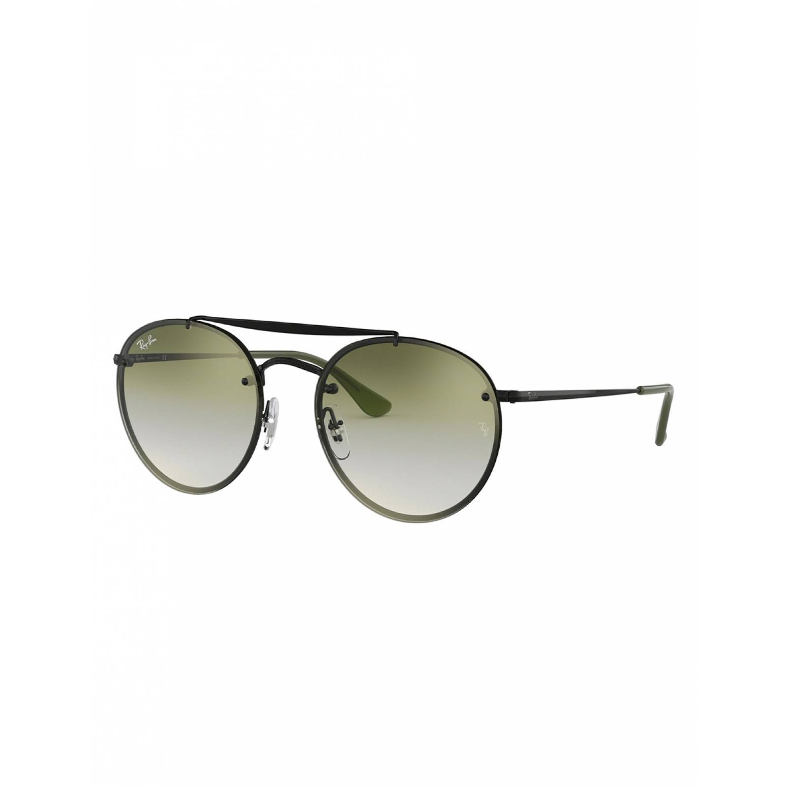 Lentes De Sol Ray Ban Blaze Round Double Bridge Rb3614N 148/0R Verde
