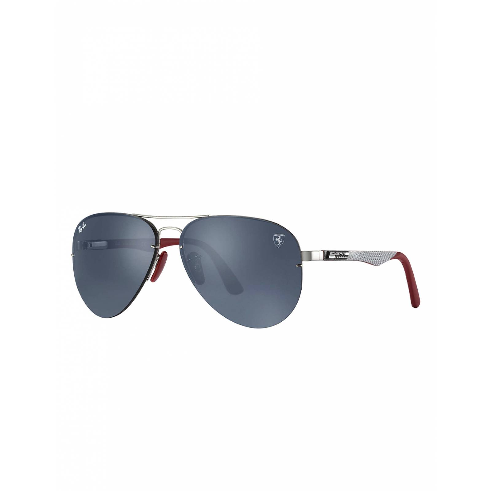 Lentes De Sol Ray Ban Ferrari Rb3460M F01387 59Mm Plata/Gris