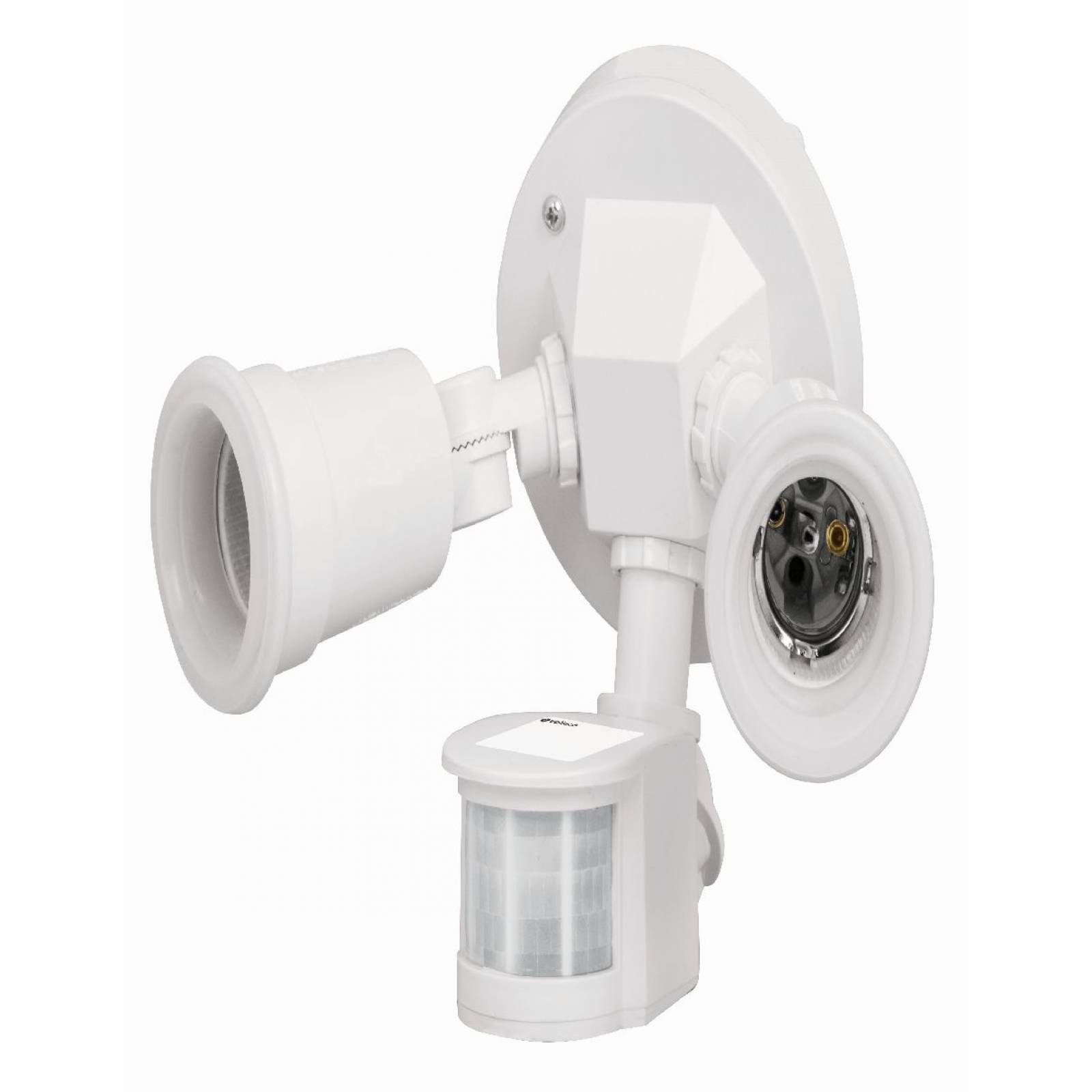 Volteck46480Arbotante blanco con sensor de movimiento 2XE26 Max. 300 W