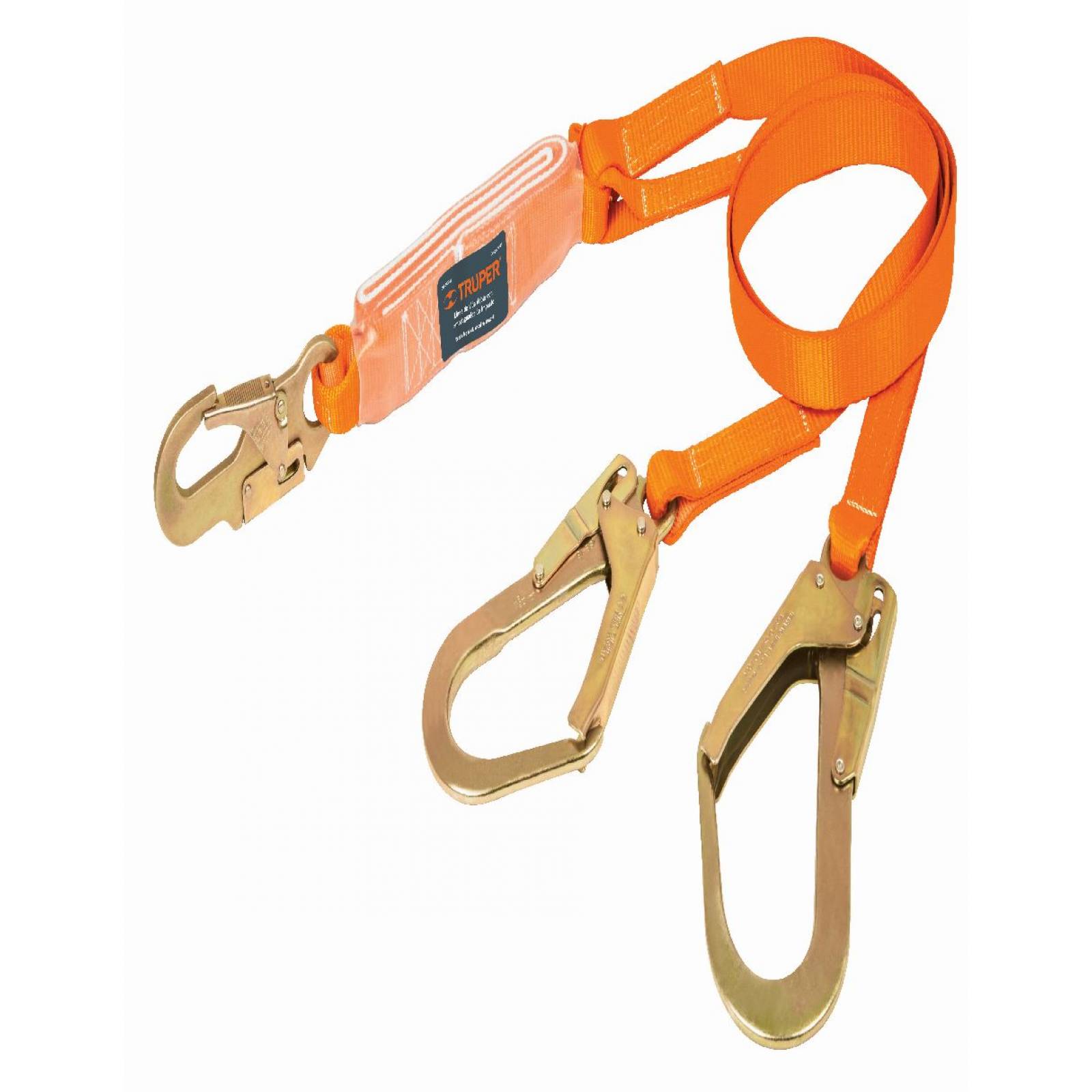 Truper CAB543218 Línea de vida de doble brazo con absorbedor de impacto