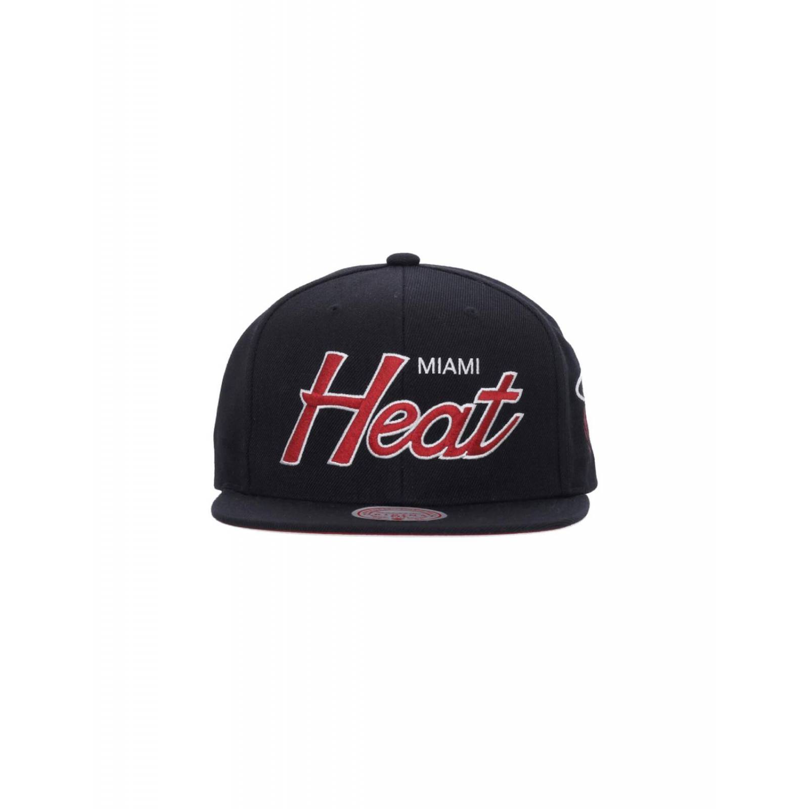 Gorra Mitchell & Ness Miami Heat Team Script 2.0 NBA Basquetbol
