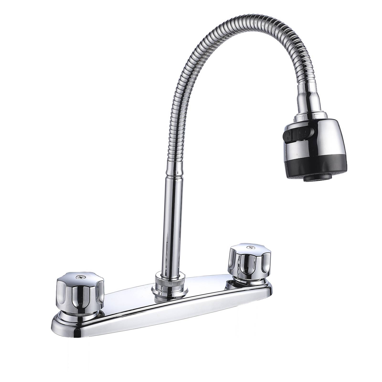 Llave Mezcladora Fregadero O Tarja Cocina Flexible Alfa Acero ...